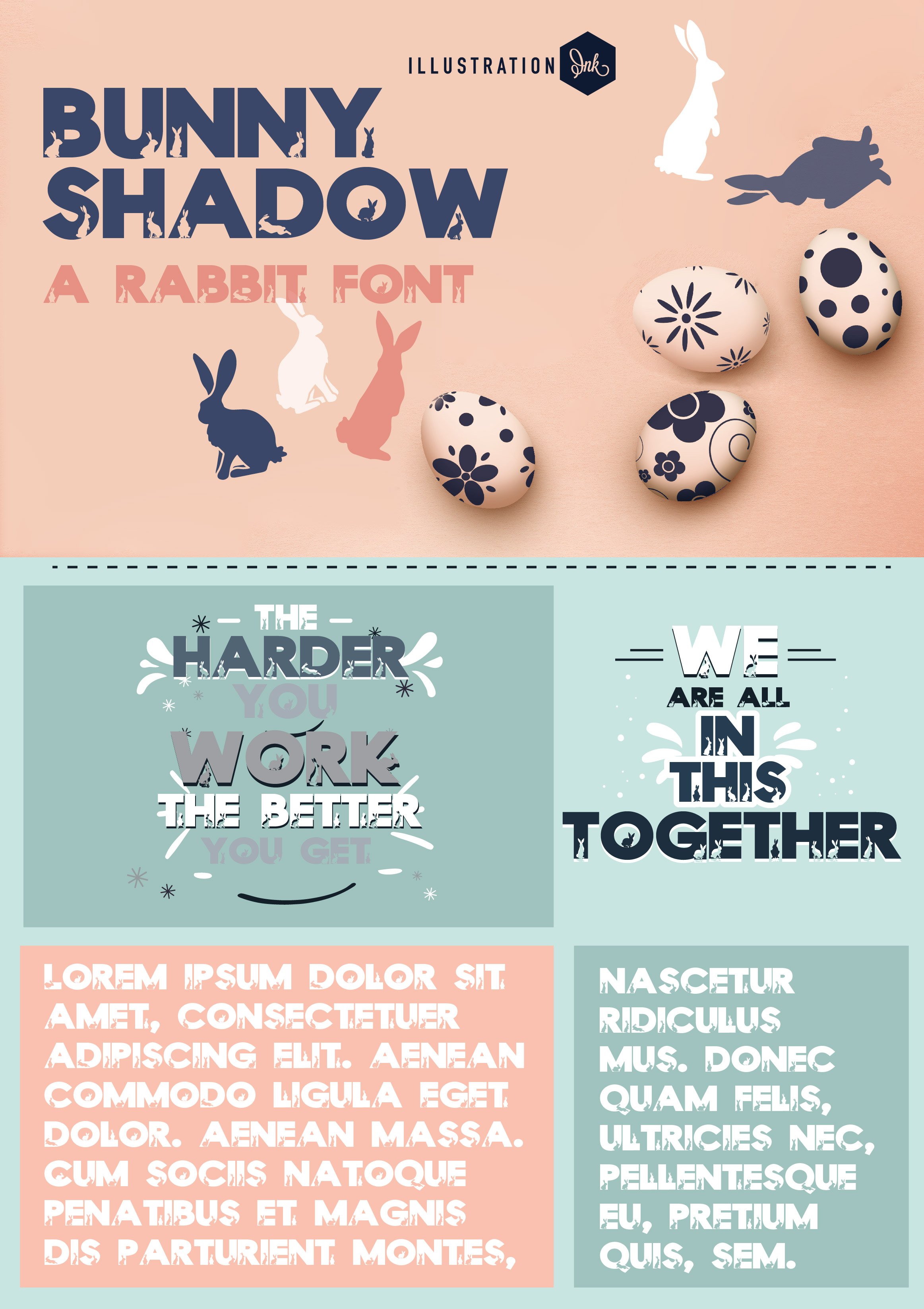 sans serif rabbit font