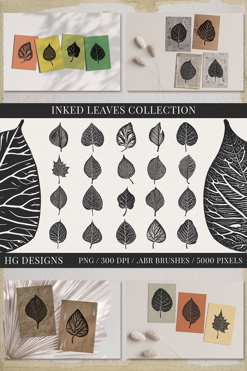 Inked Leaves Collection