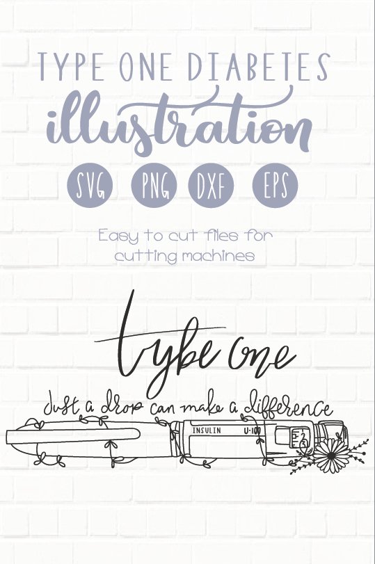 Type One Diabetes Illustration svg|Insulin Bottle (1042360)