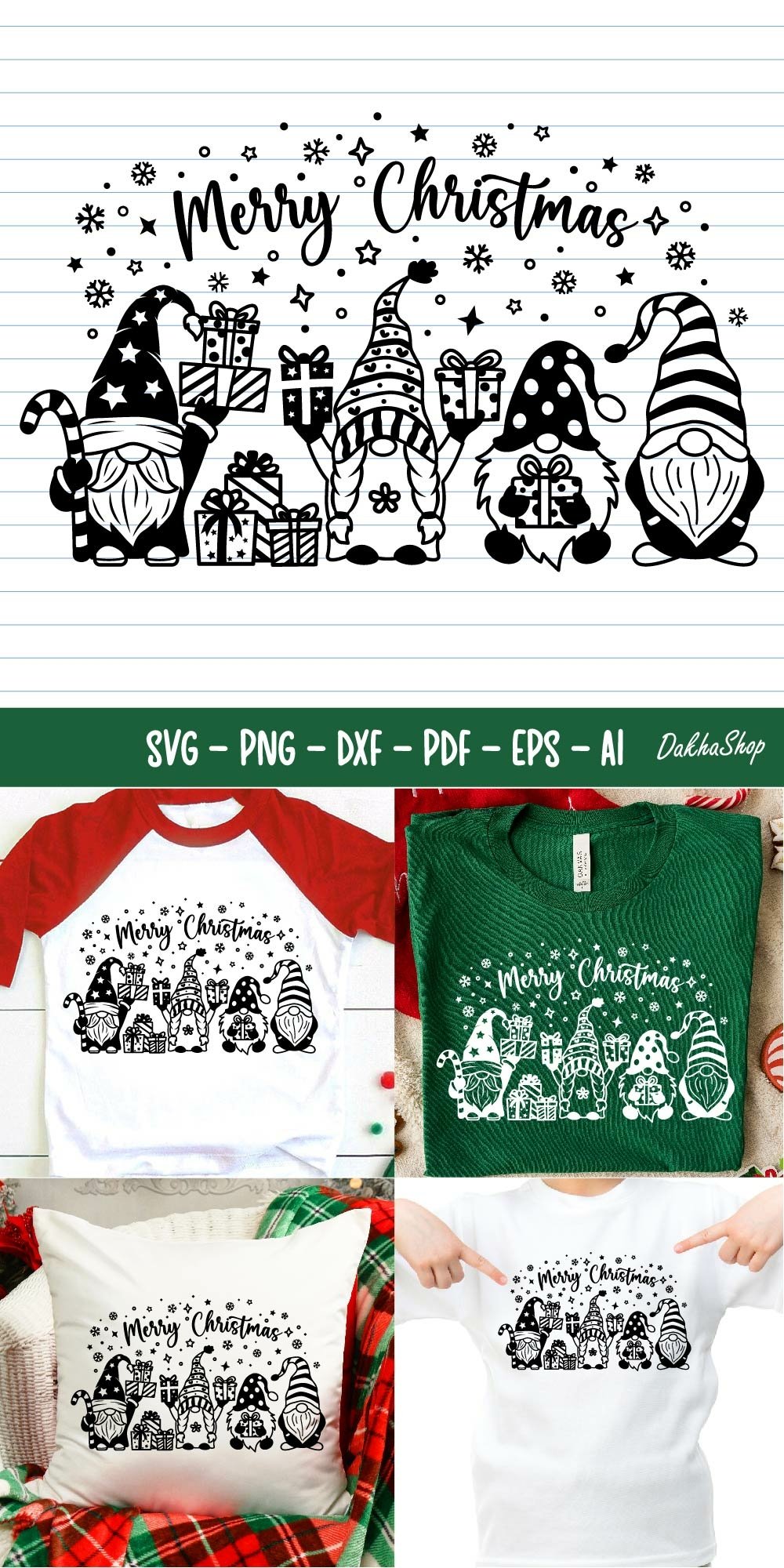 Christmas Svg Christmas Gnomes Svg Merry Christmas (4986213)