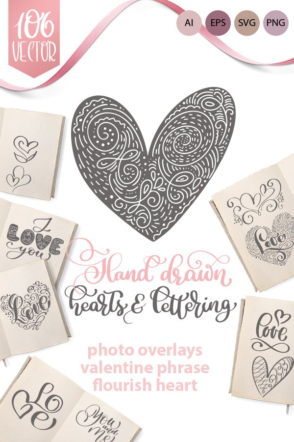 Valentines Hand Drawn Vector Collection