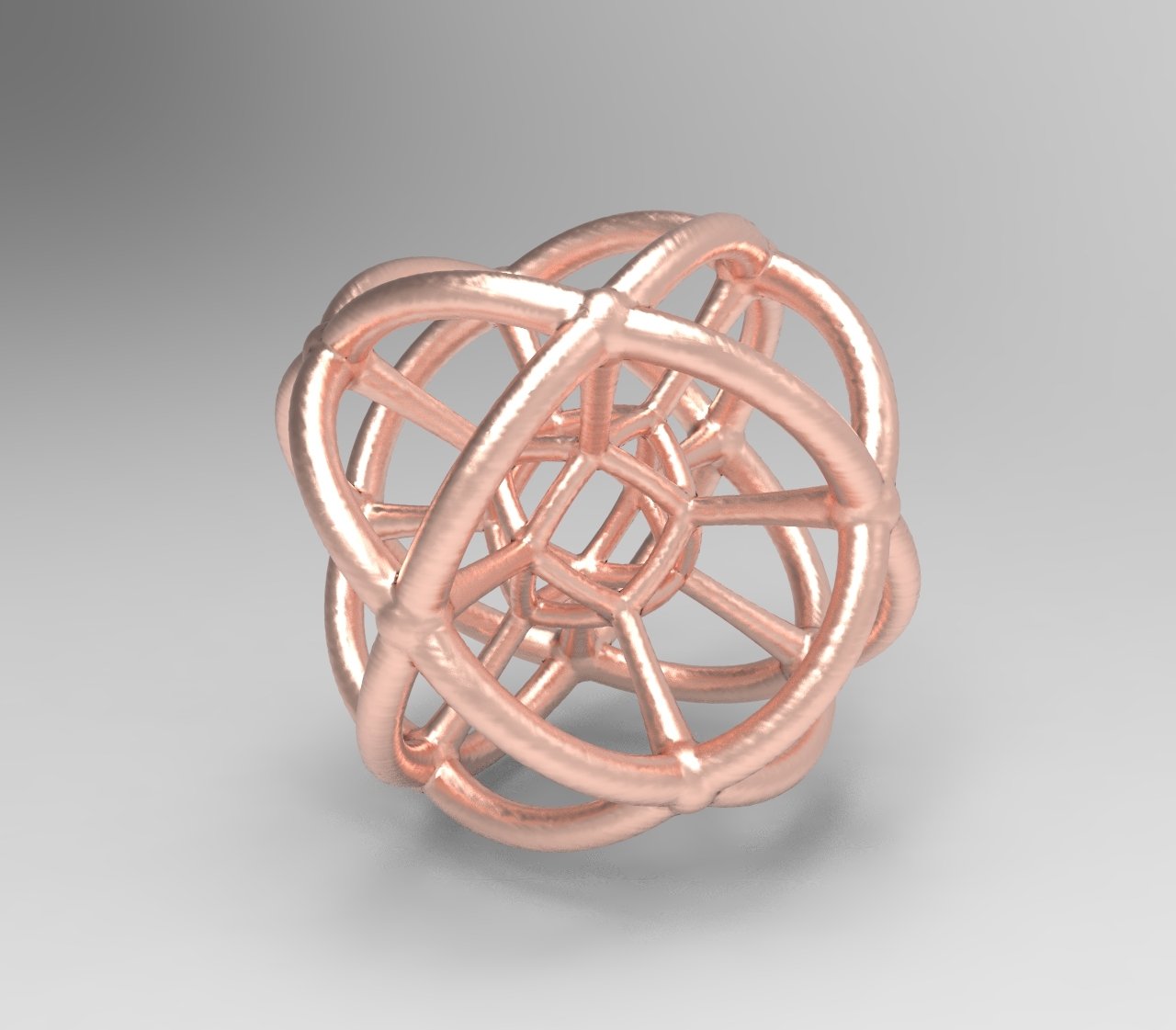 4d Geometric Bead 3D Printing Model