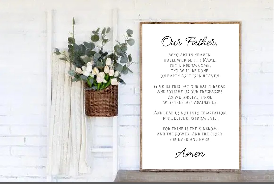 Our Father, Scripture Cut Files, The Lord's Prayer