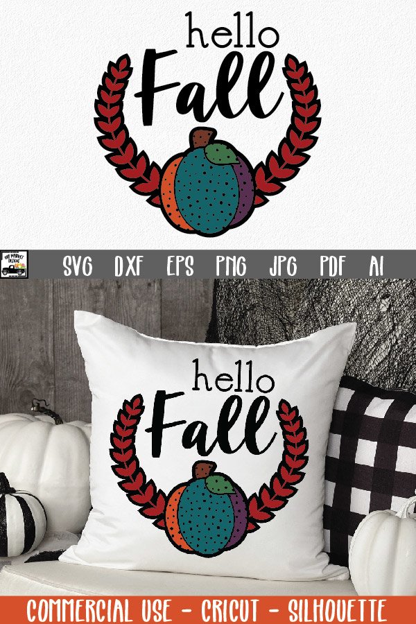 Hello Fall SVG Cut File | Fall SVG File