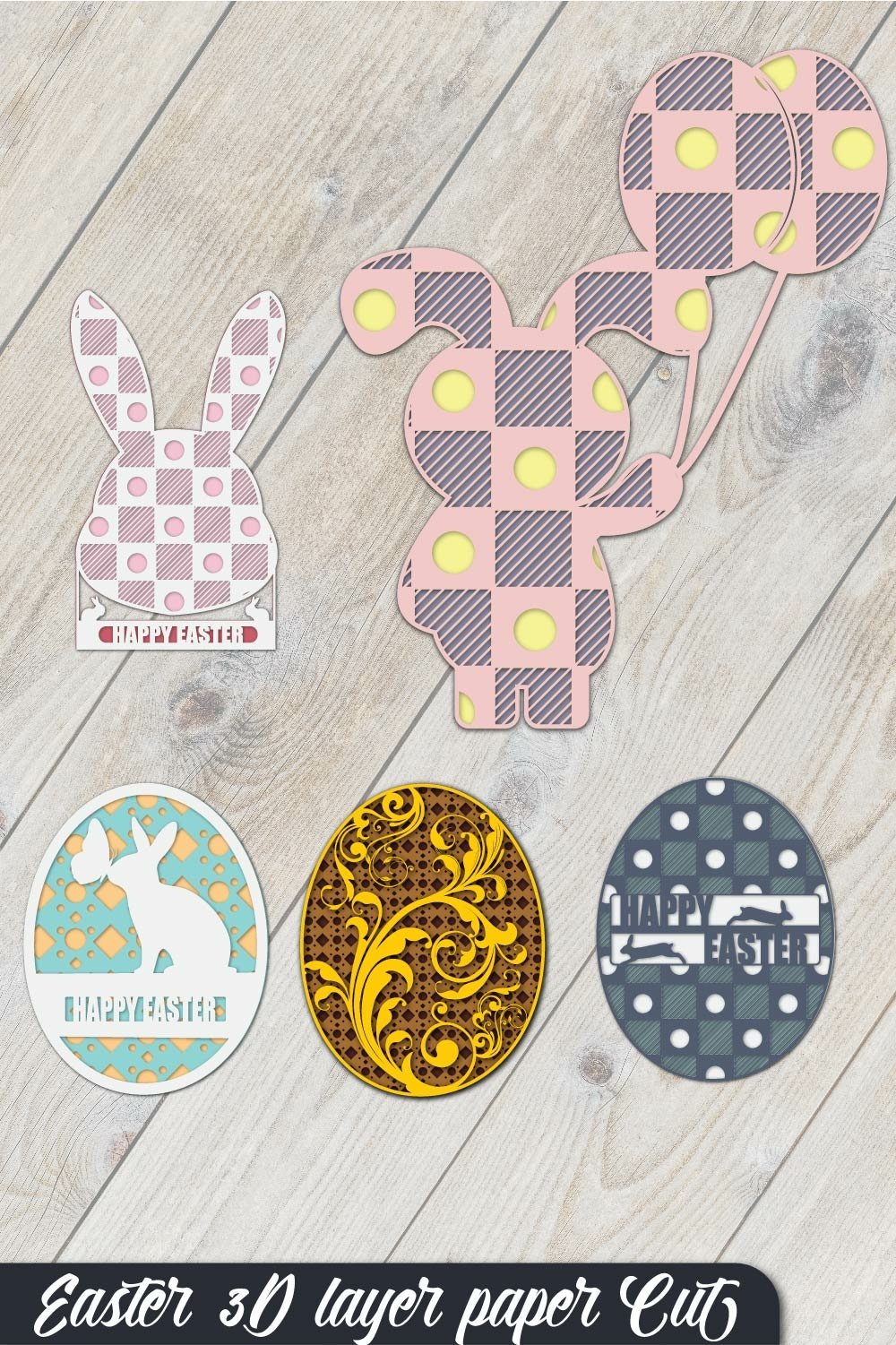 Easter 3D Layer paper Cut