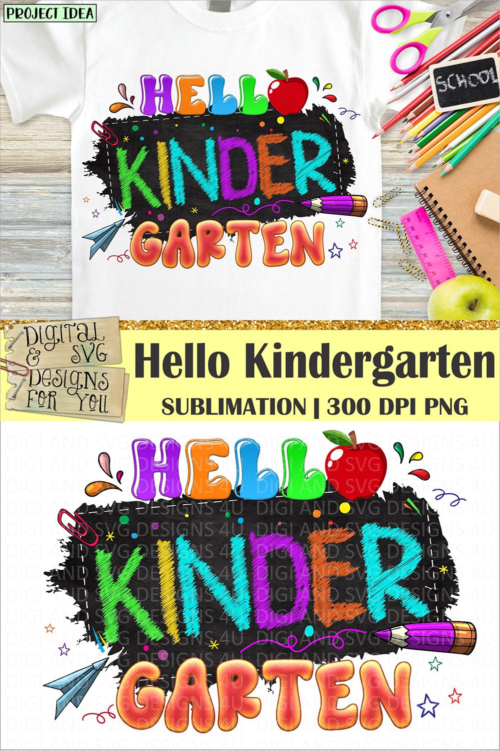 Hello Kindergarten | Back to school | Kindergarten PNG