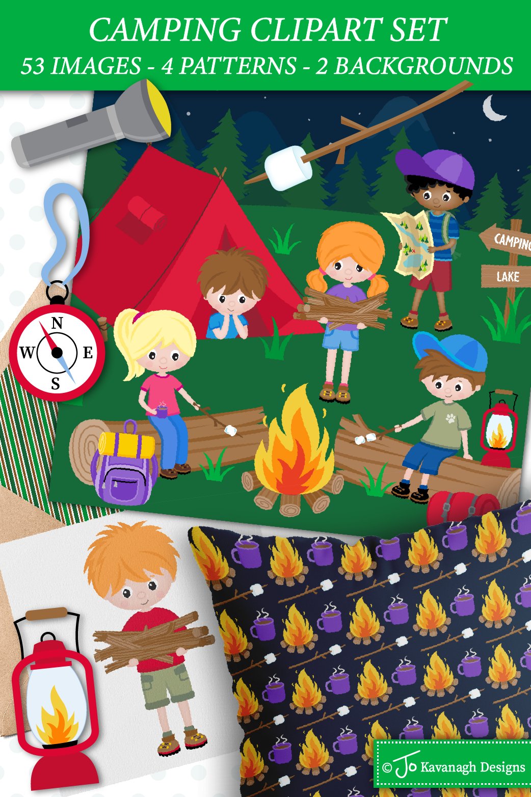 Camping clipart | Summer camp graphics | Great outdoors