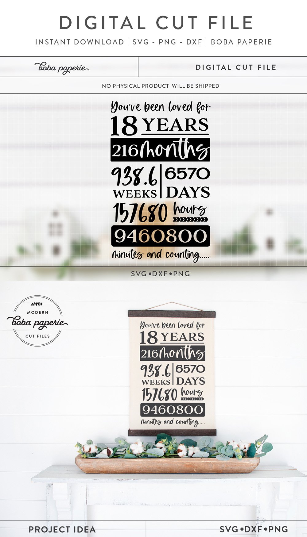 You have been loved 18 years | 18th birthday sign (1177343)