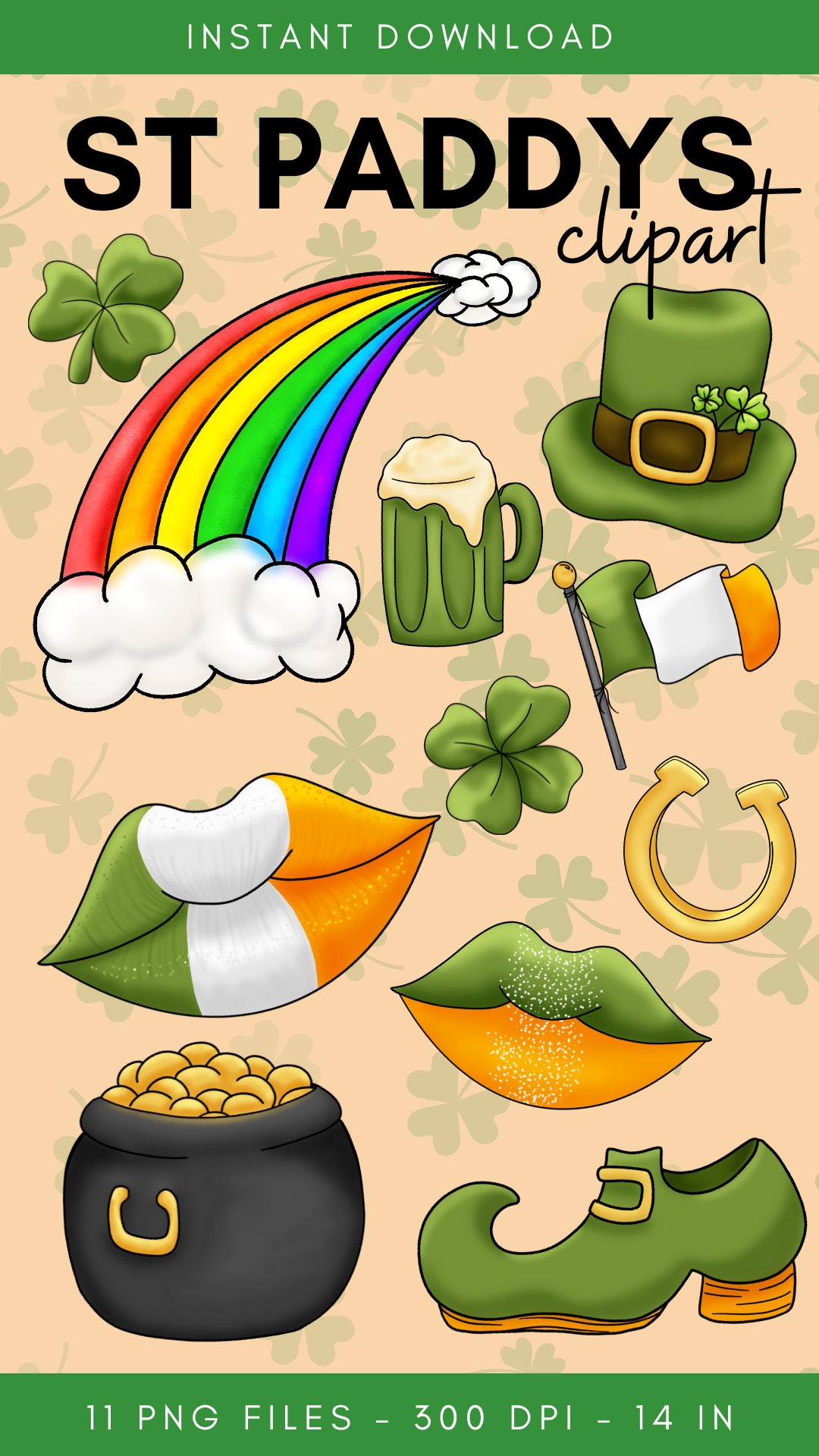 St Patrick's Day Clipart Designs