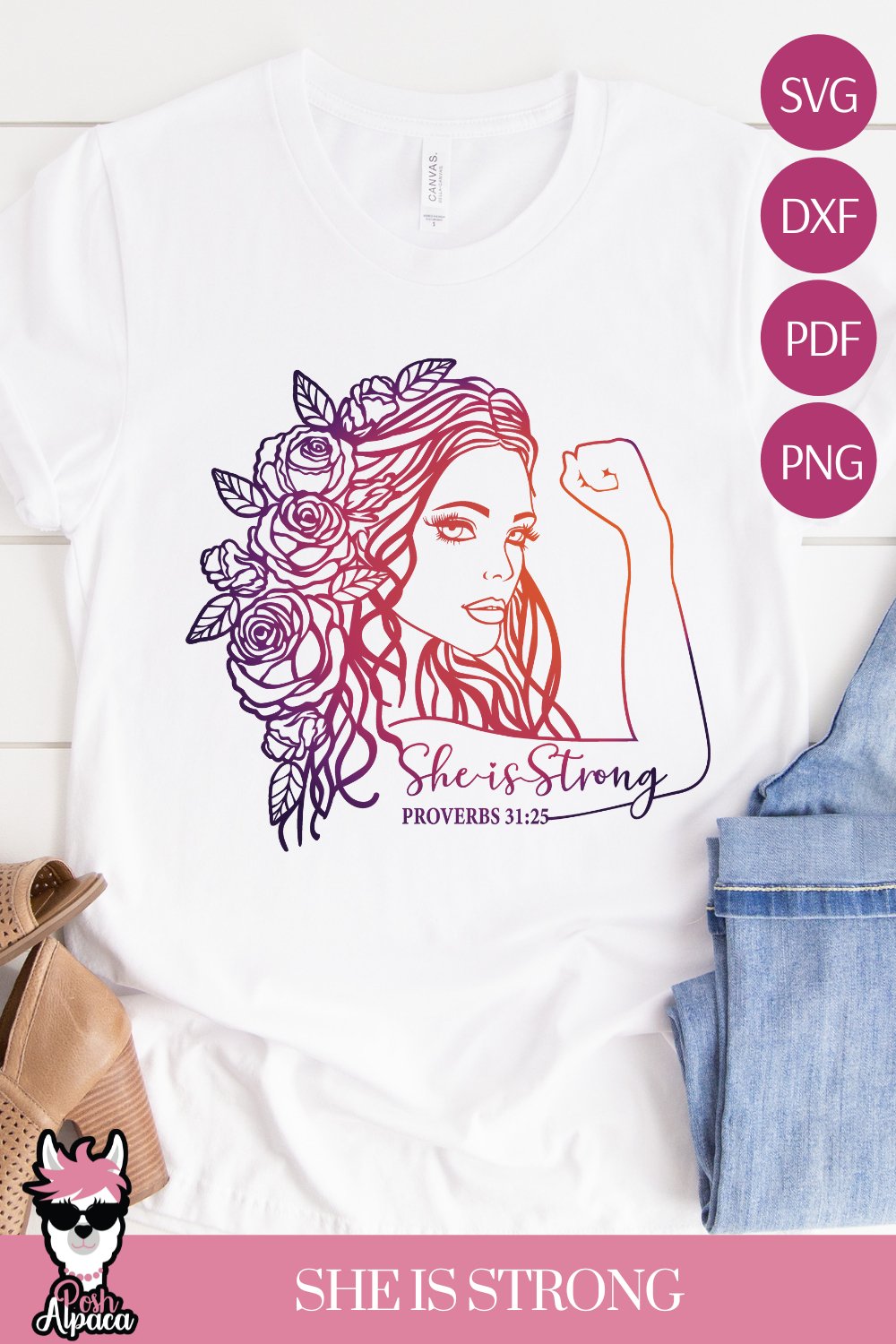 Strong woman SVG