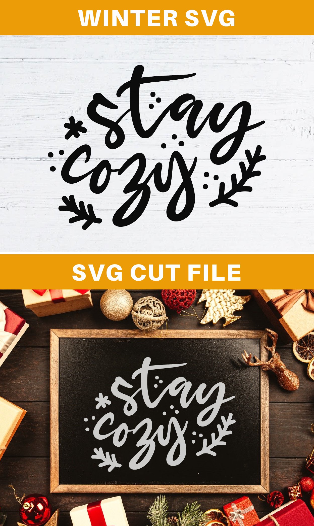Stay cozy - Winter SVG | Farmhouse Winter Decor