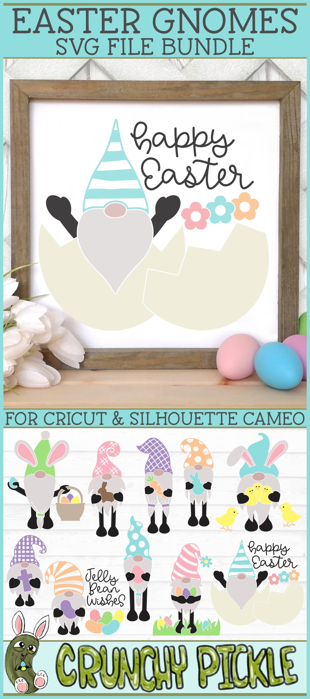 Easter Gnomes SVG Bundle