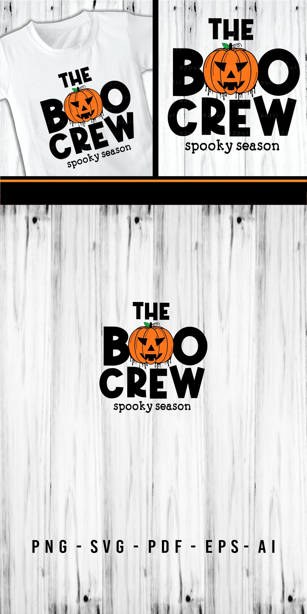 The Boo Crew SVG, Halloween Shirt Design