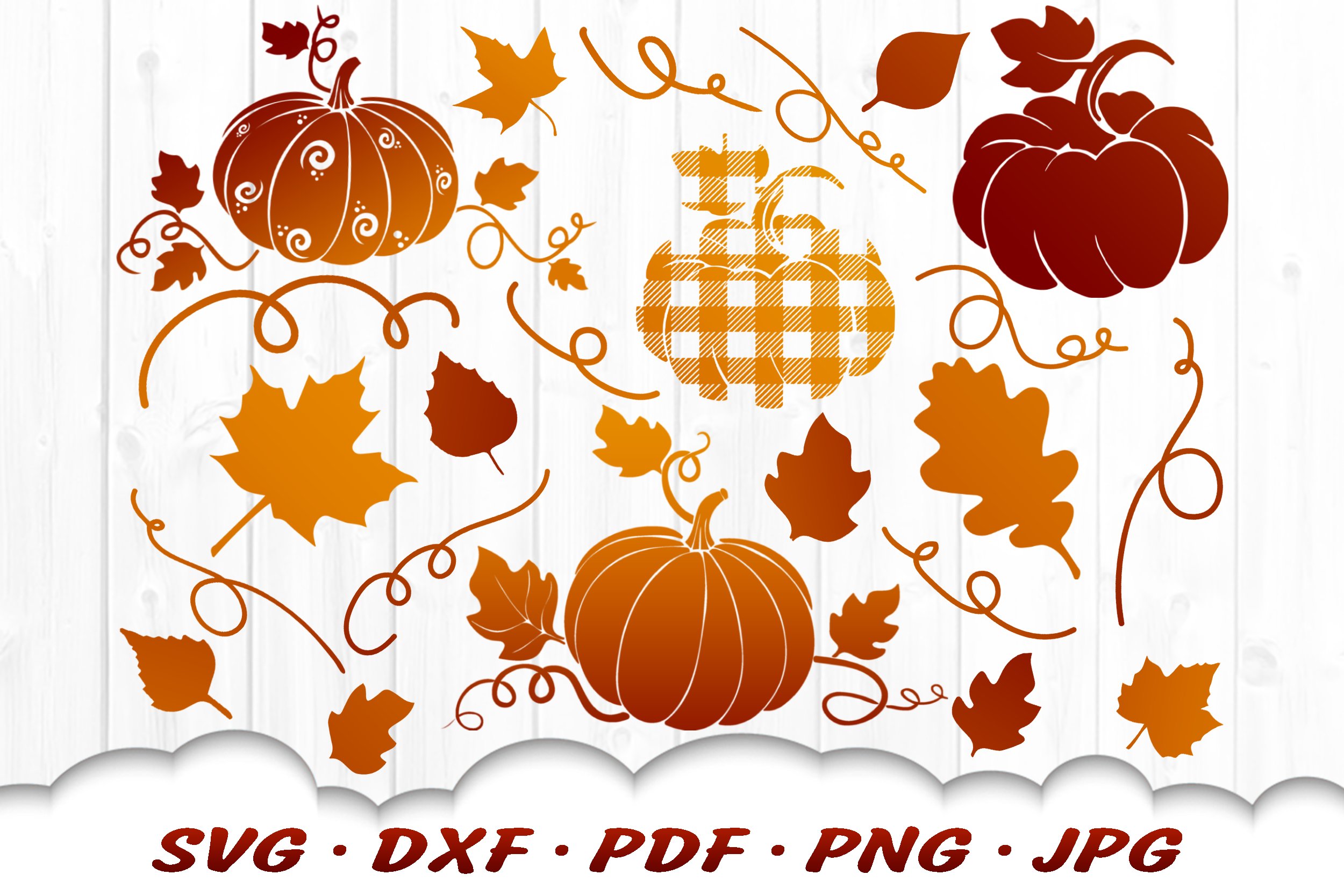 Fall SVG Bundle | Pumpkin SVG | Fall Leaves SVG
