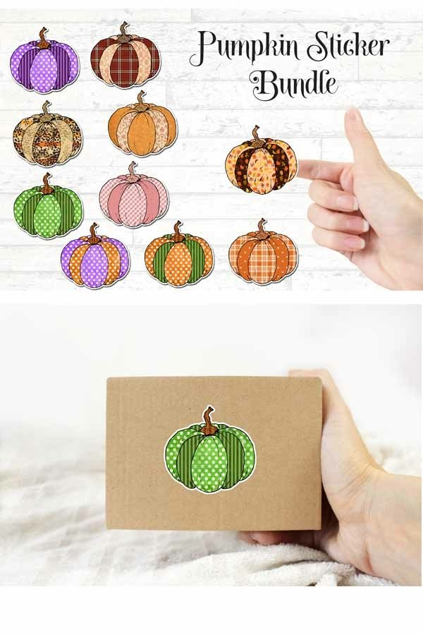 Pumpkin Stickers Bundle - Fall Design Stickers