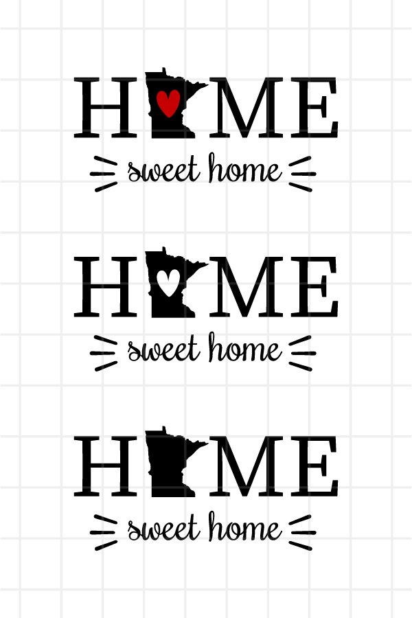 Home Sweet Home Minnesota SVG File (777239)
