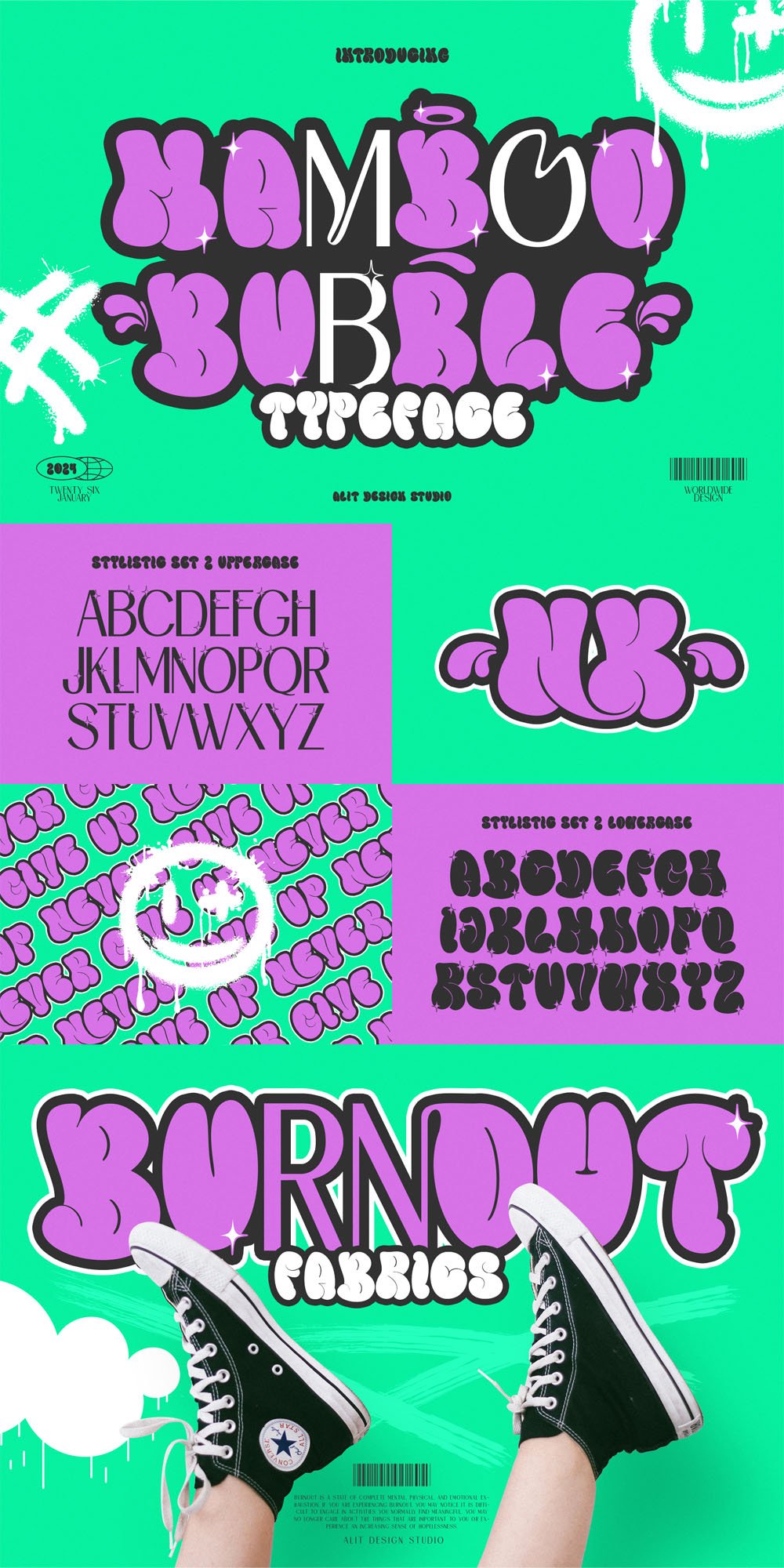 Mamboo Bubble Mix Graffiti Font
