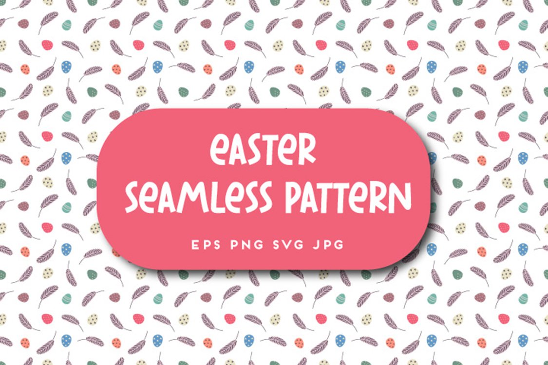Easter seamless pattern. Easter eggs pattern (1189217)