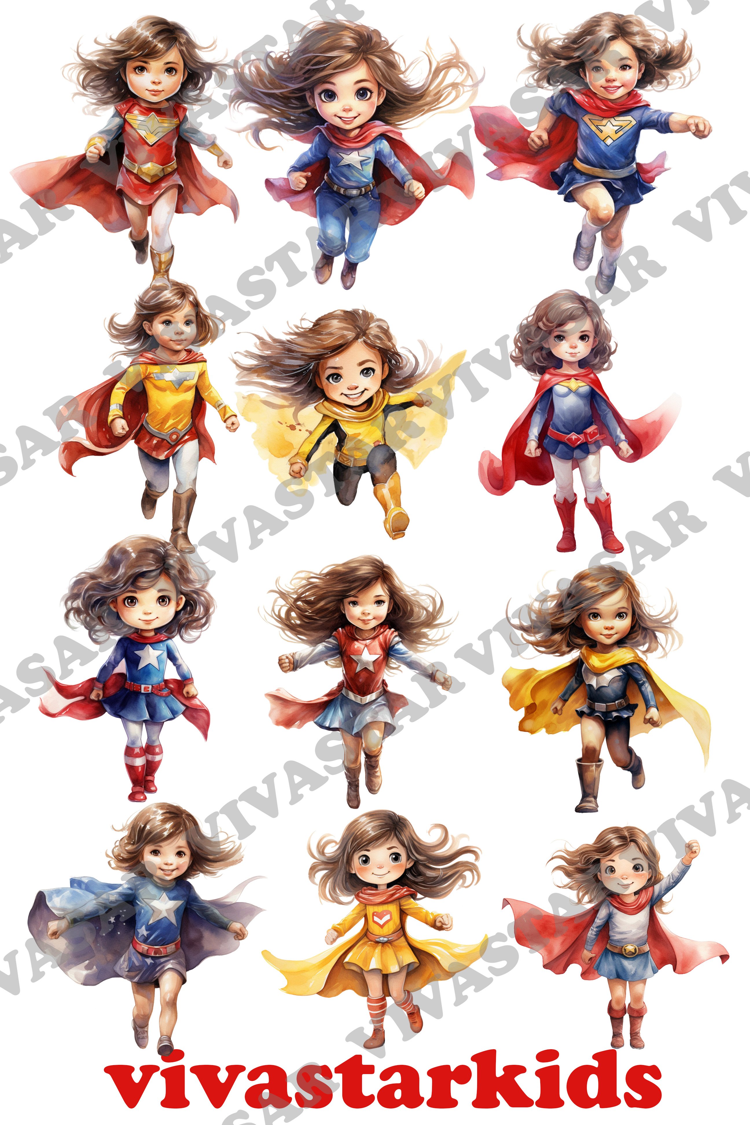 Cute Superheroes clipart Cute Characters Girl Superhero Png