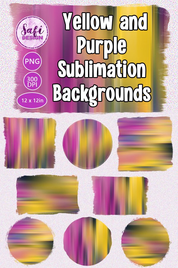 Yellow and Purple Sublimation Backgrounds