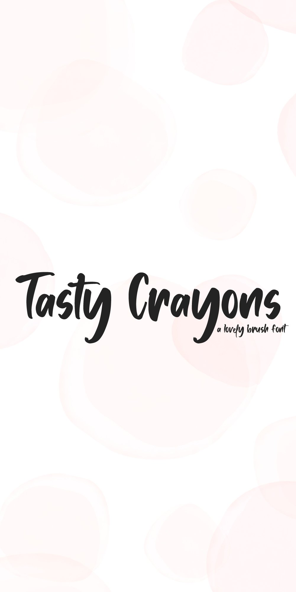 Tasty Crayons A Lovely Brush Font