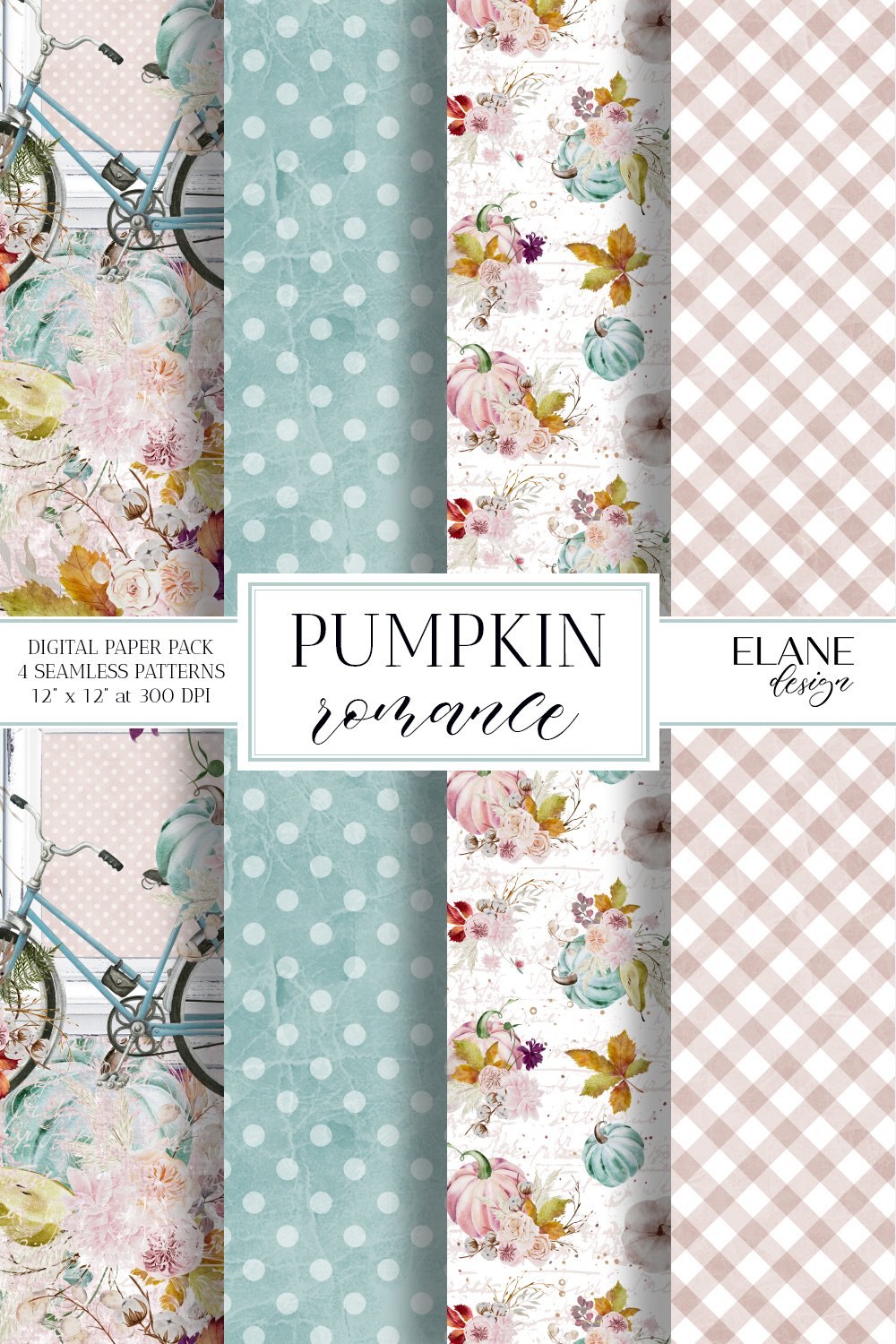 Pumpkin Digital Paper, Rich Autumn Seamless (4144202)