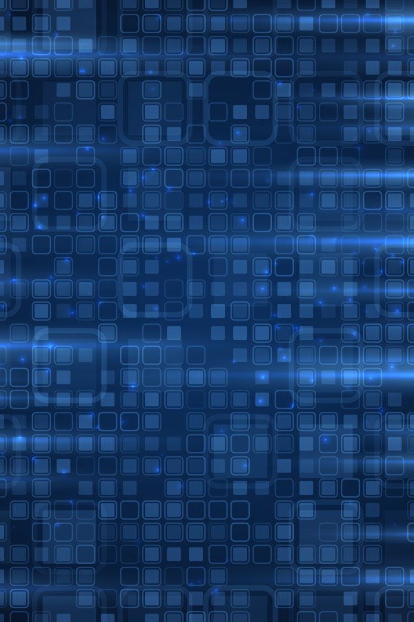 Abstract technology background. Perspective rectangles with