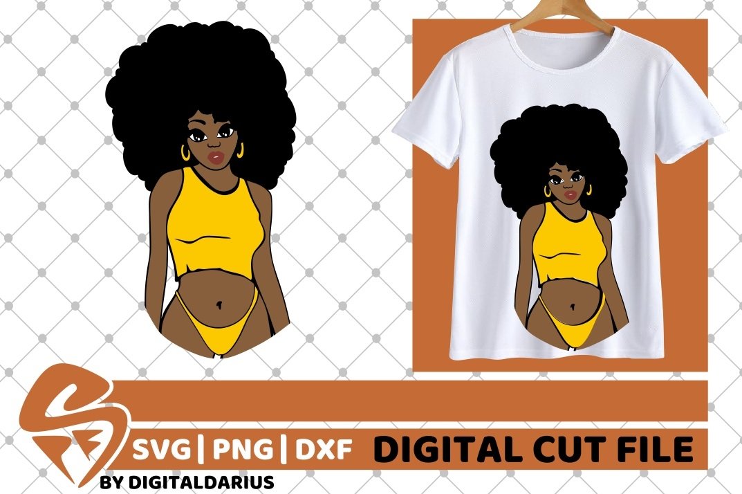 Sexy Black Woman svg, Afro Girl svg, Melanin, Natural Hair