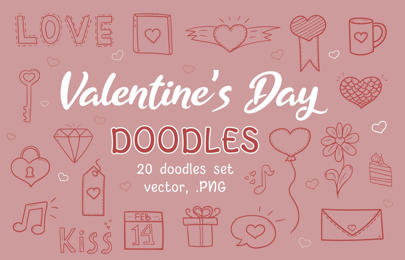 Valentine's Day Doodle Collection