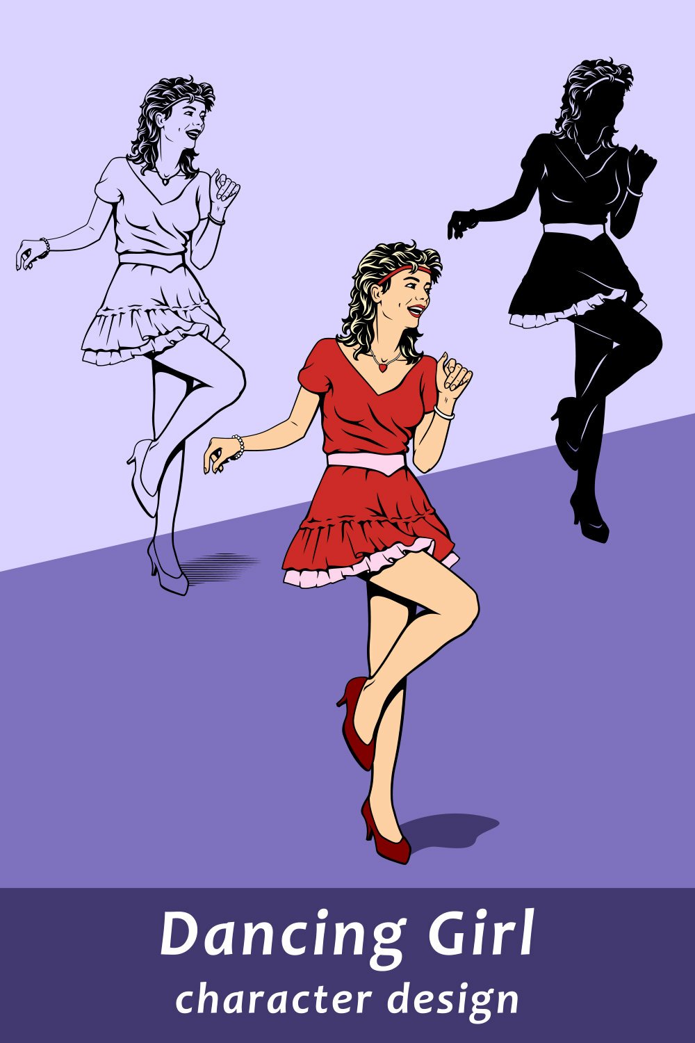 Dancing Girl Character Design