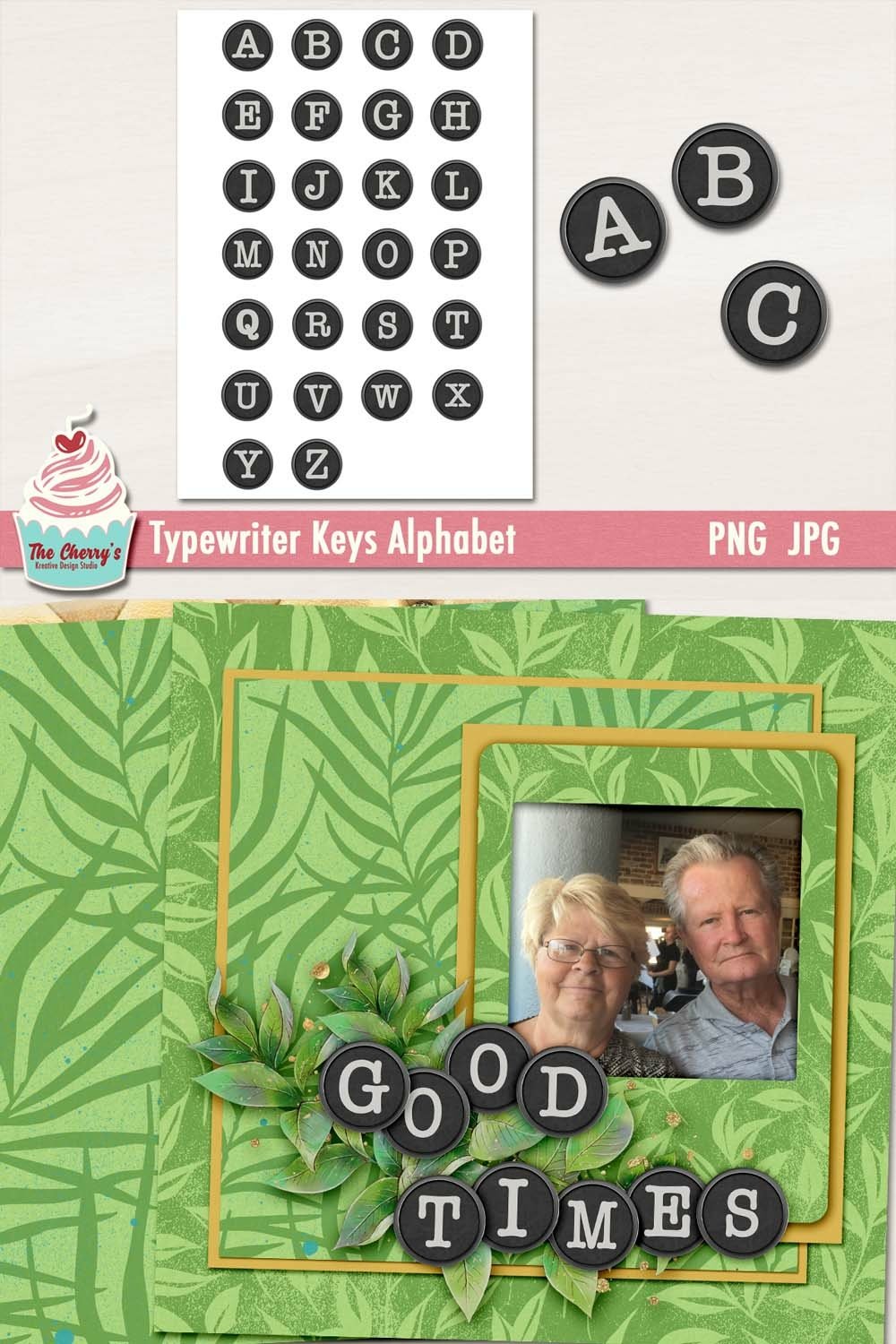 Vintage Typewriter Letter Keys Printable