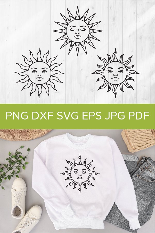 Sun svg, boho celestial svg, magic mystical svg (1461771)