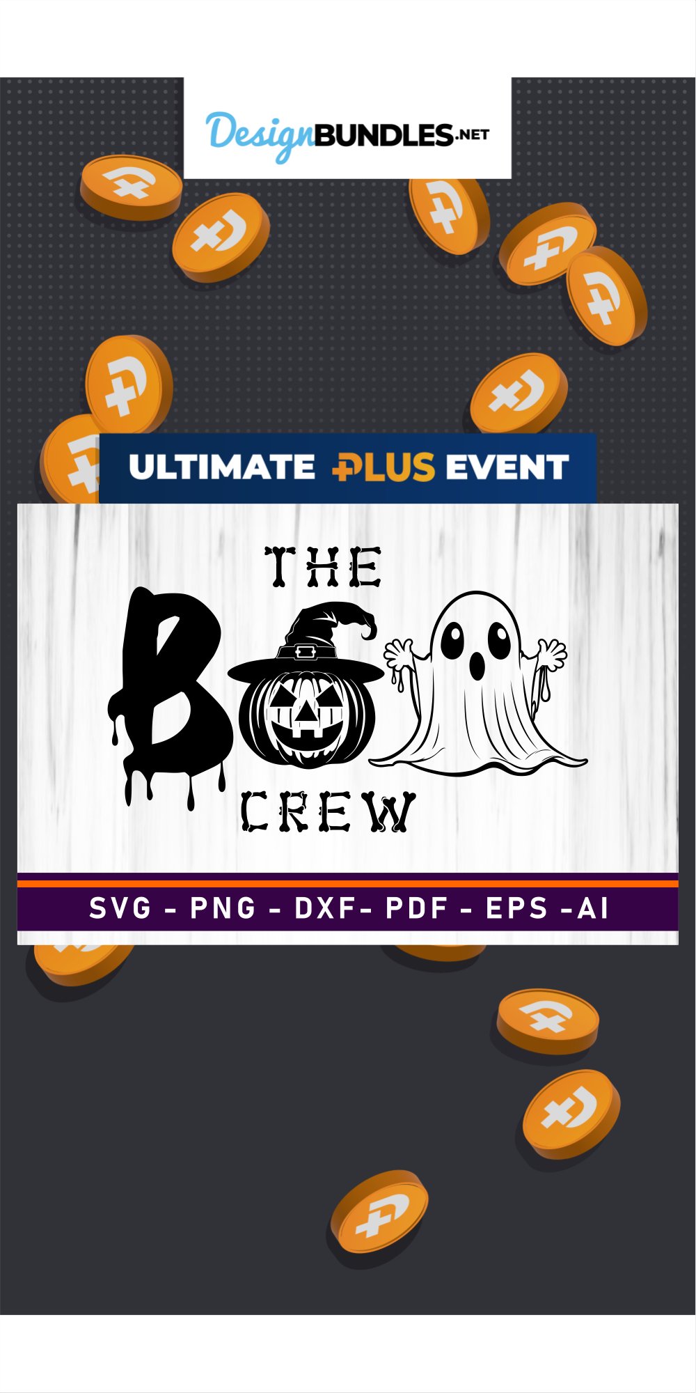 The Boo Crew, Halloween SVG, Pumpkin SVG, Ghost SVG Designs