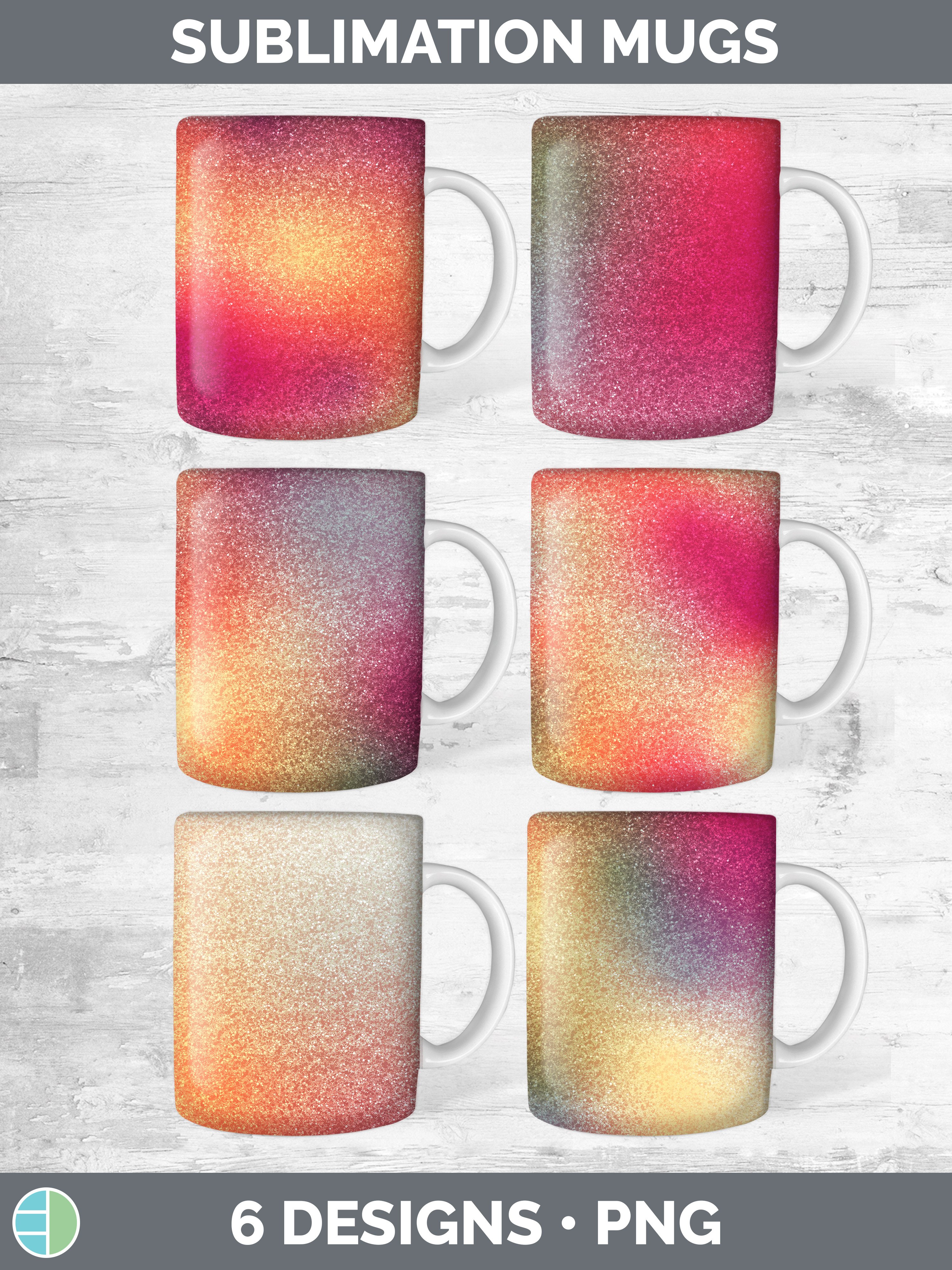 Glitter Red Mug Sublimation | Coffee Cup Background PNG