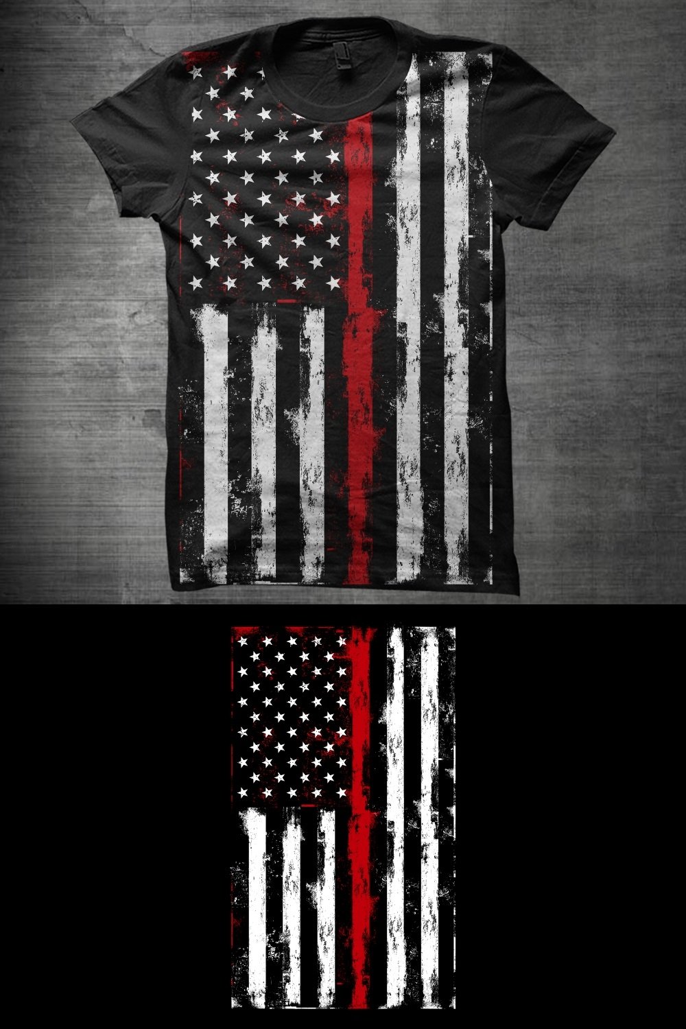 American Firefighter Flag Vertical