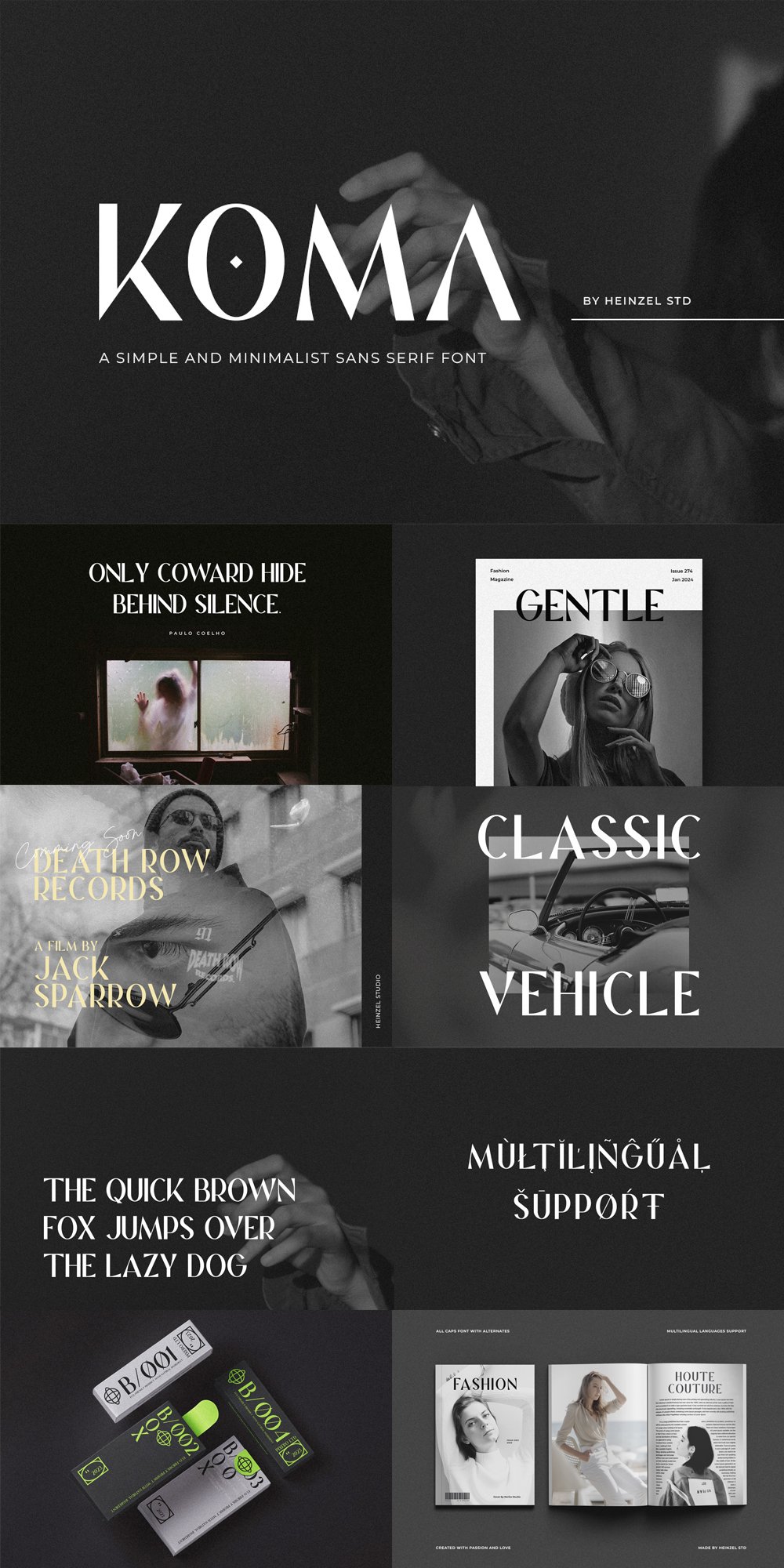 Koma / Minimalist Sans Serif Font