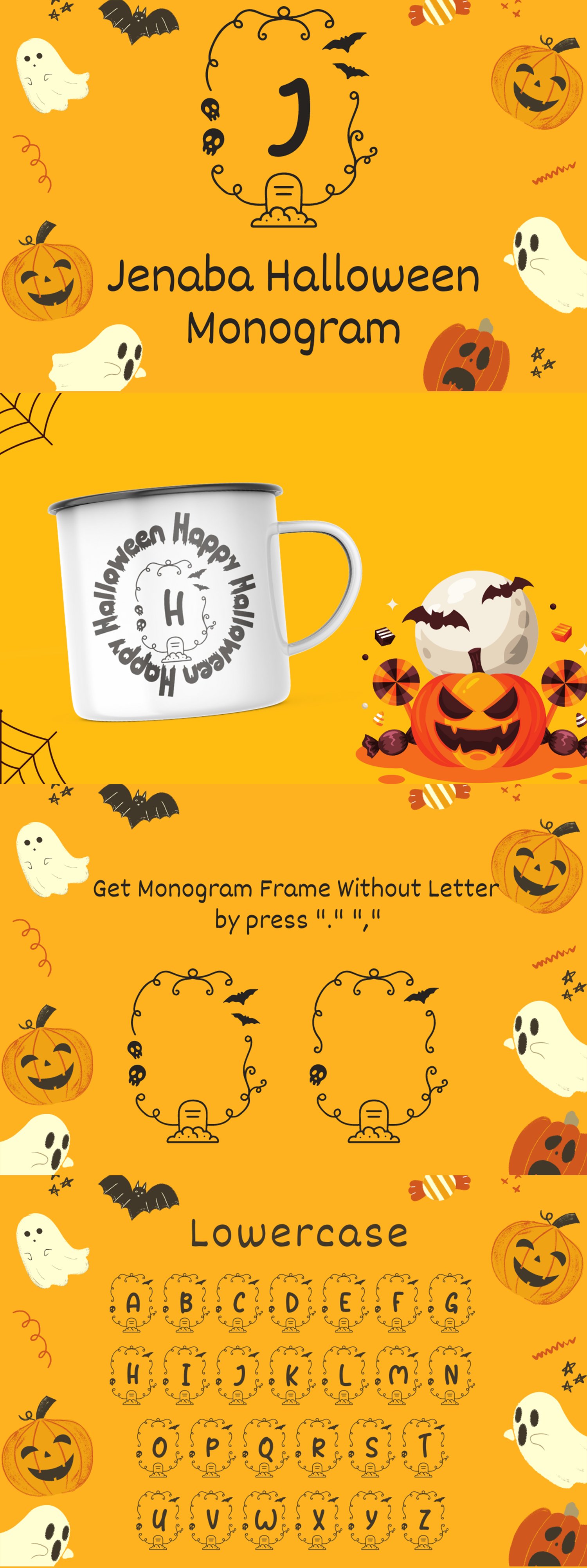 Jenaba Halloween Monogram