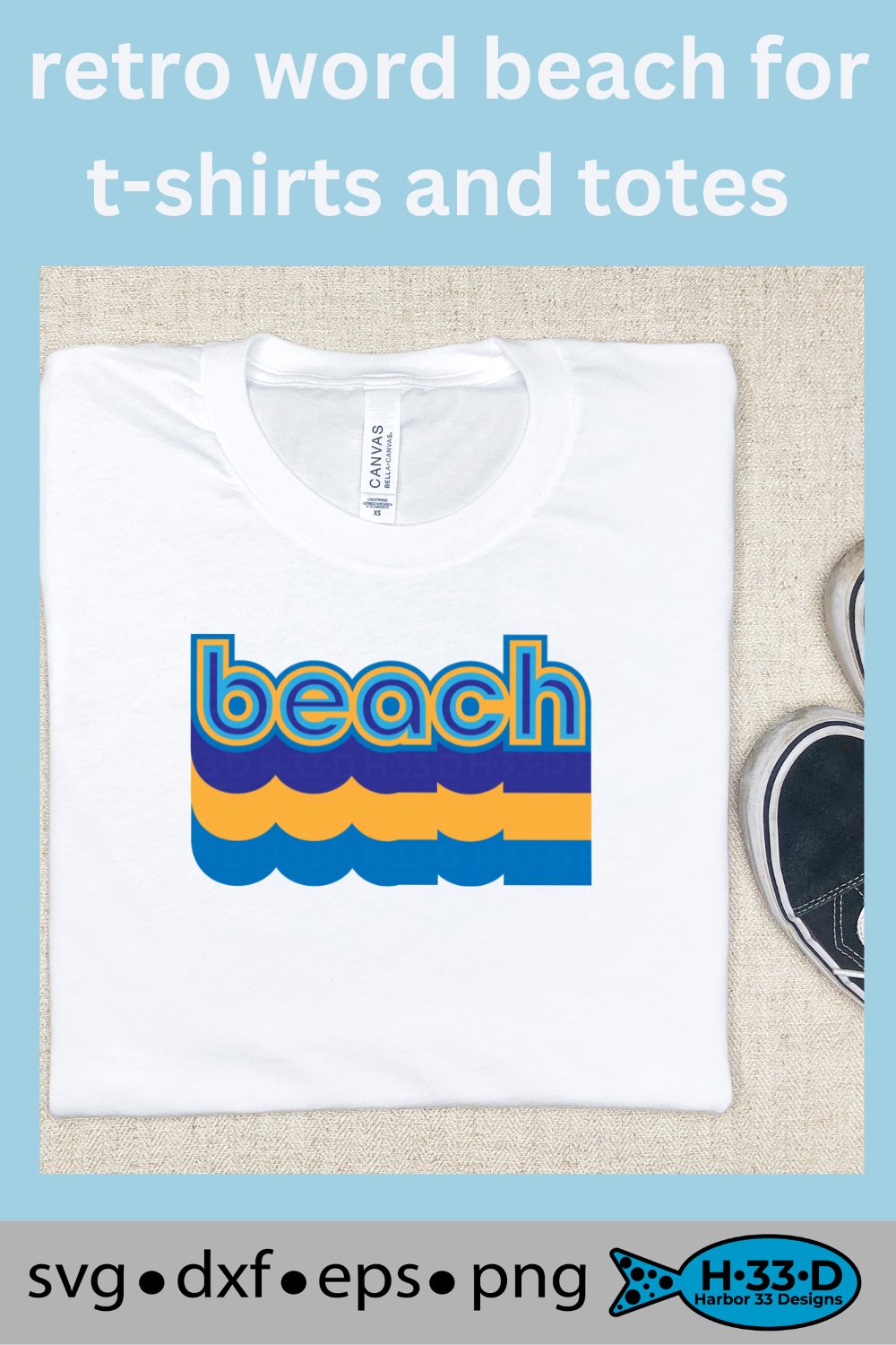 retro beach svg, 70s beach, word beach clipart