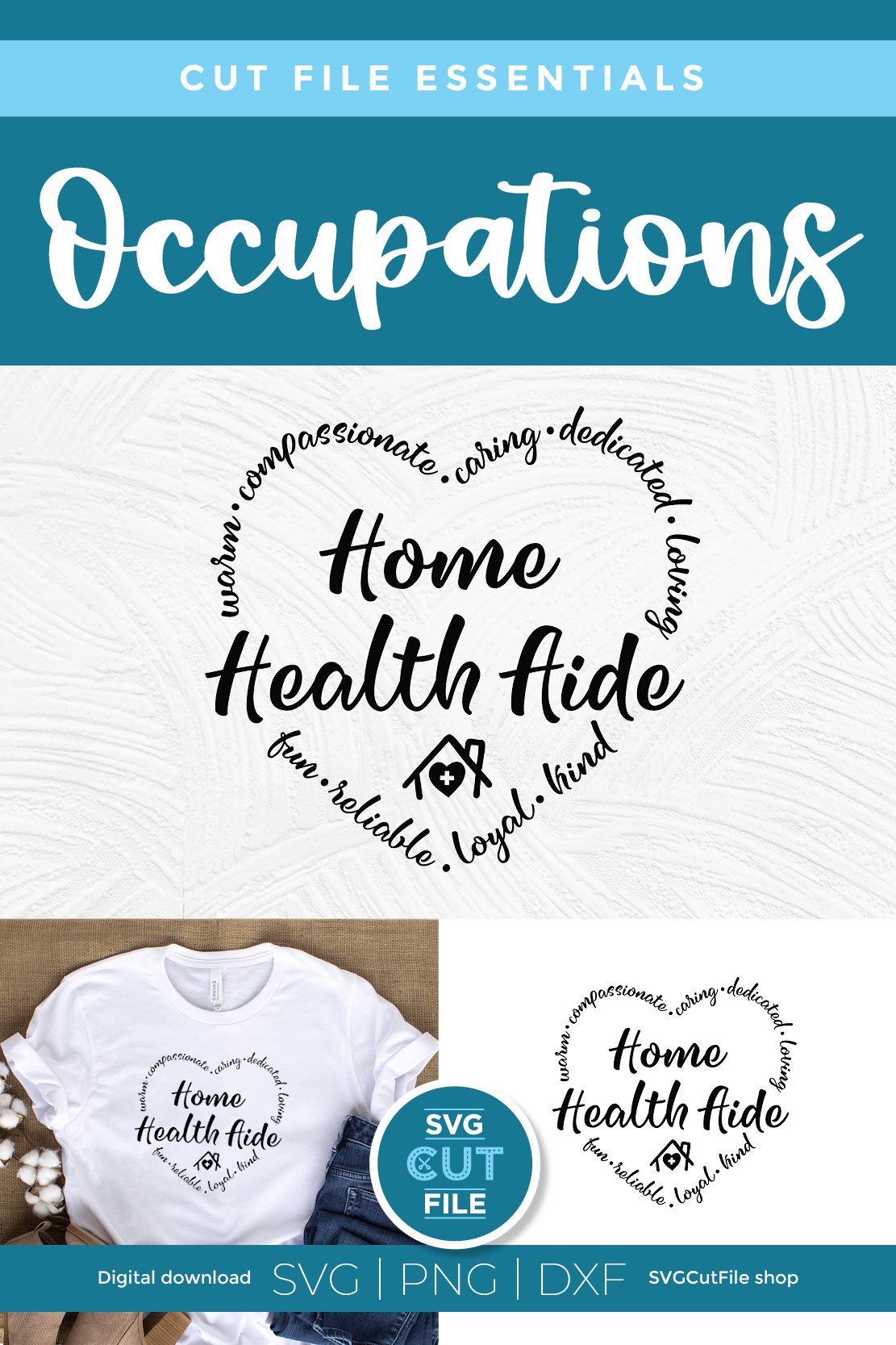 Home health aide svg, Home care aid, caregiver svg