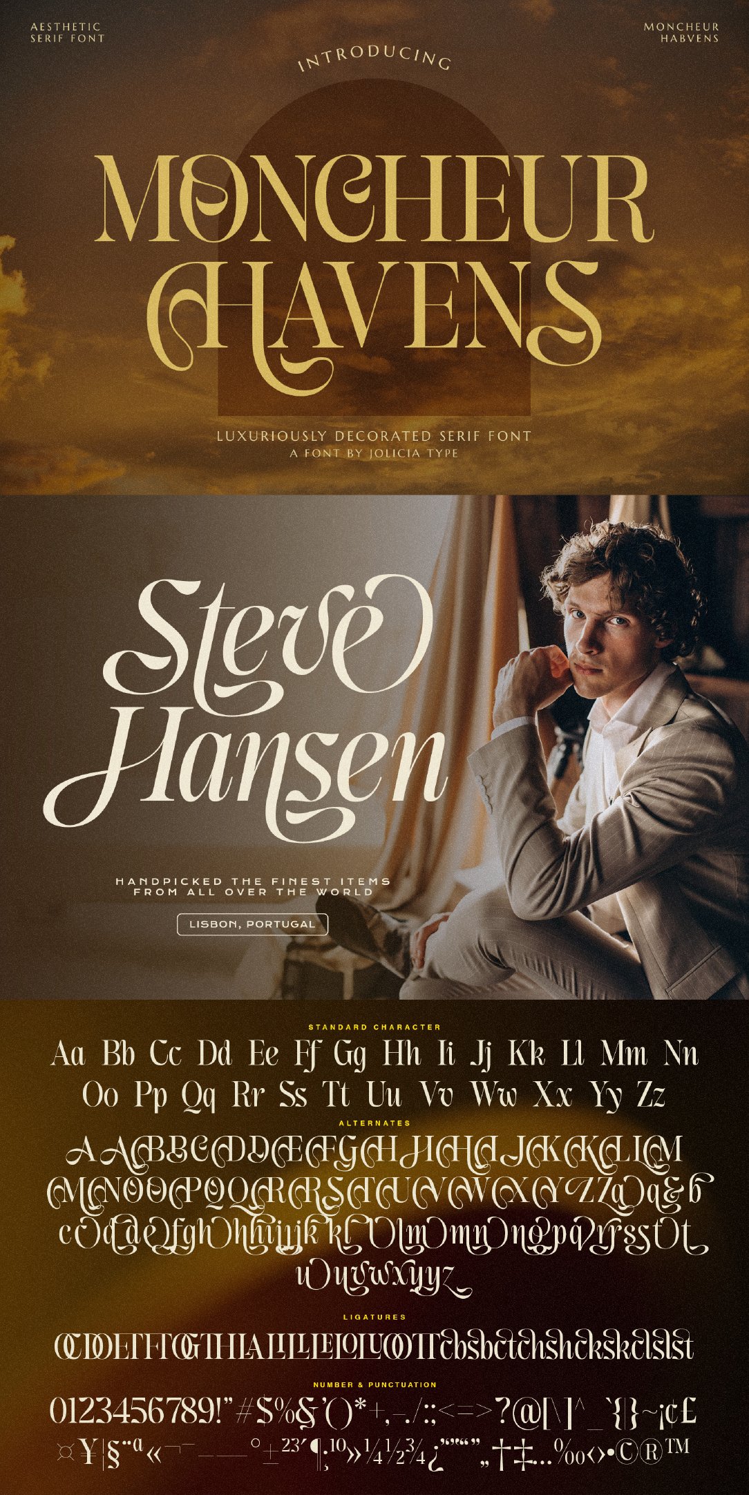 Moncheur Havens | Stylish Serif Font