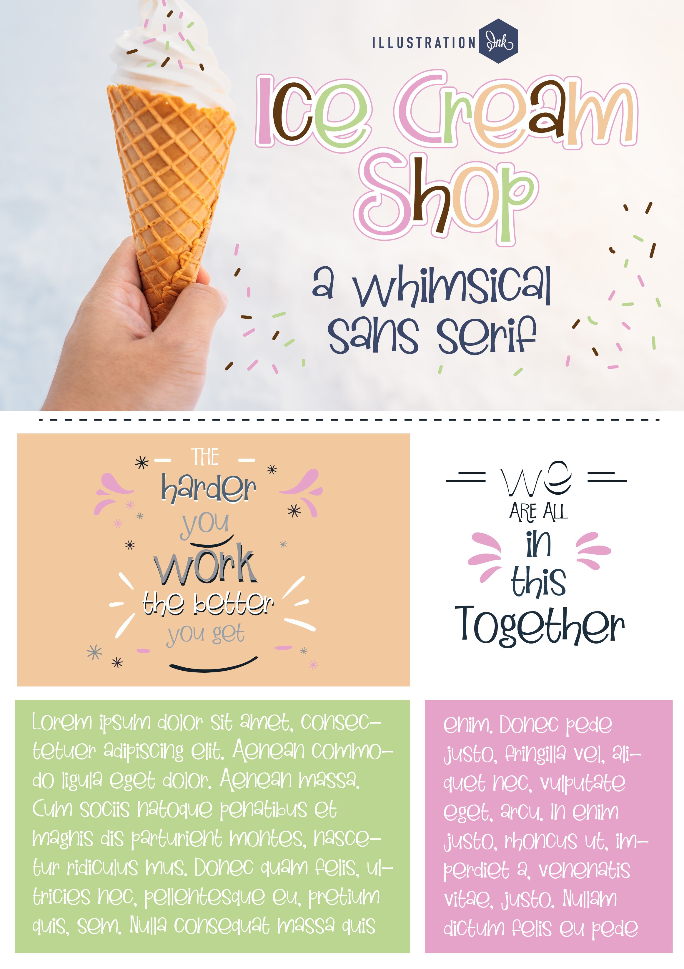 Hand-written cursive script