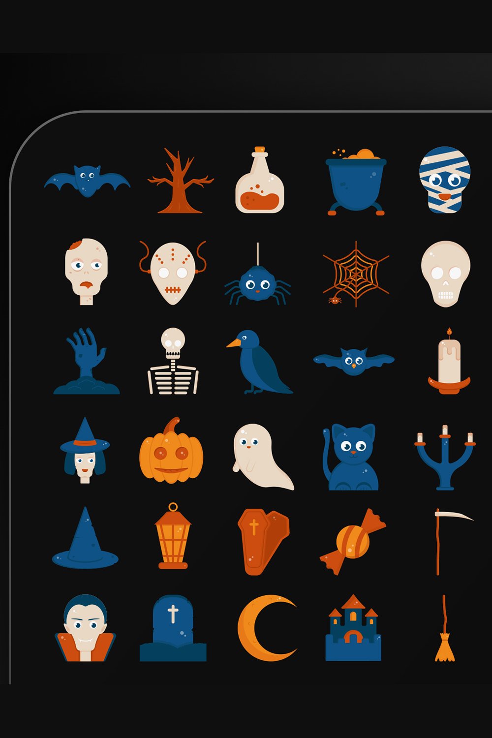 Halloween icon pack sign art collection (2649632)