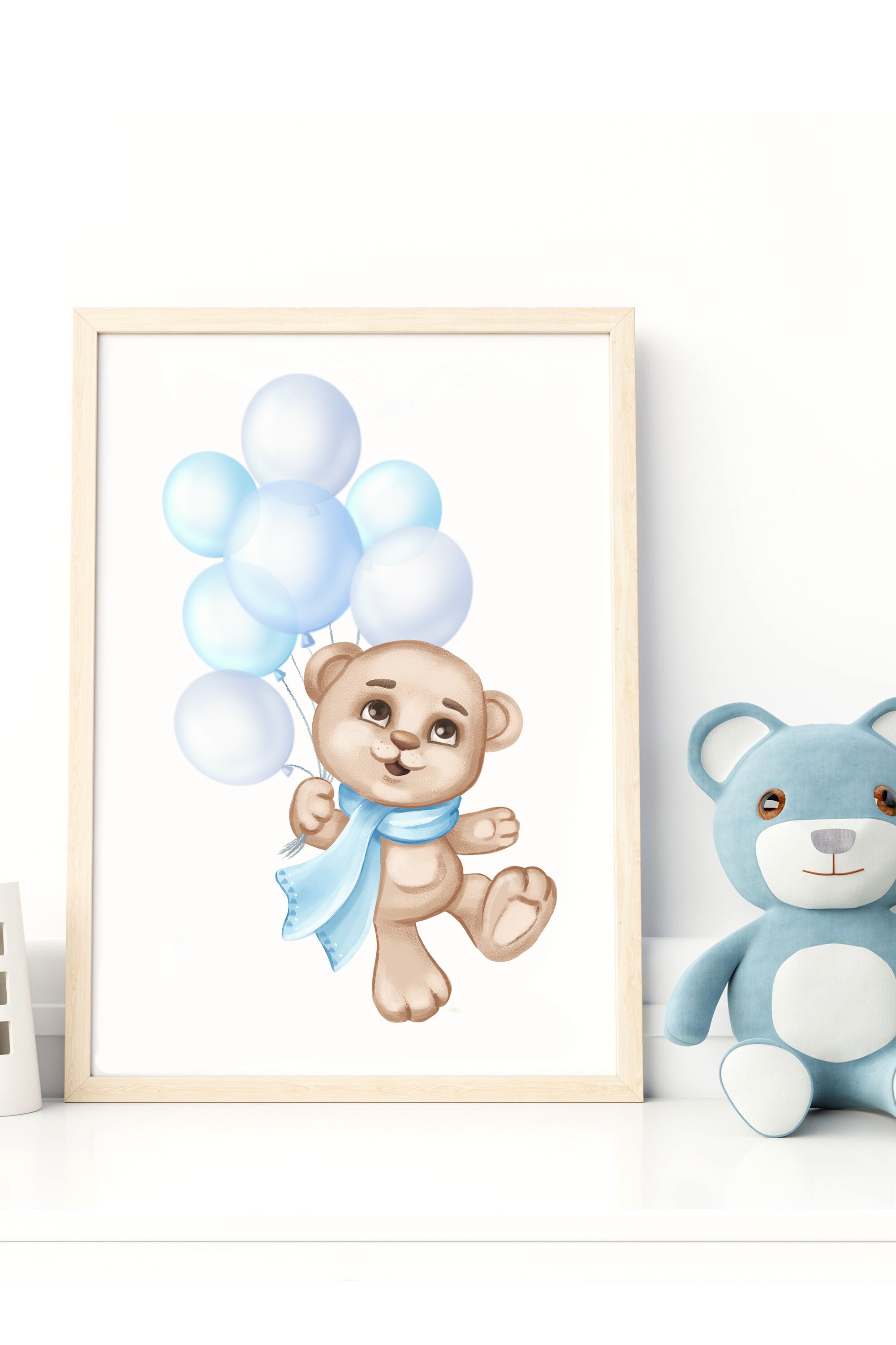 Teddy Bear clipart, Baby Boy, Cute Kids clip art (1825257)