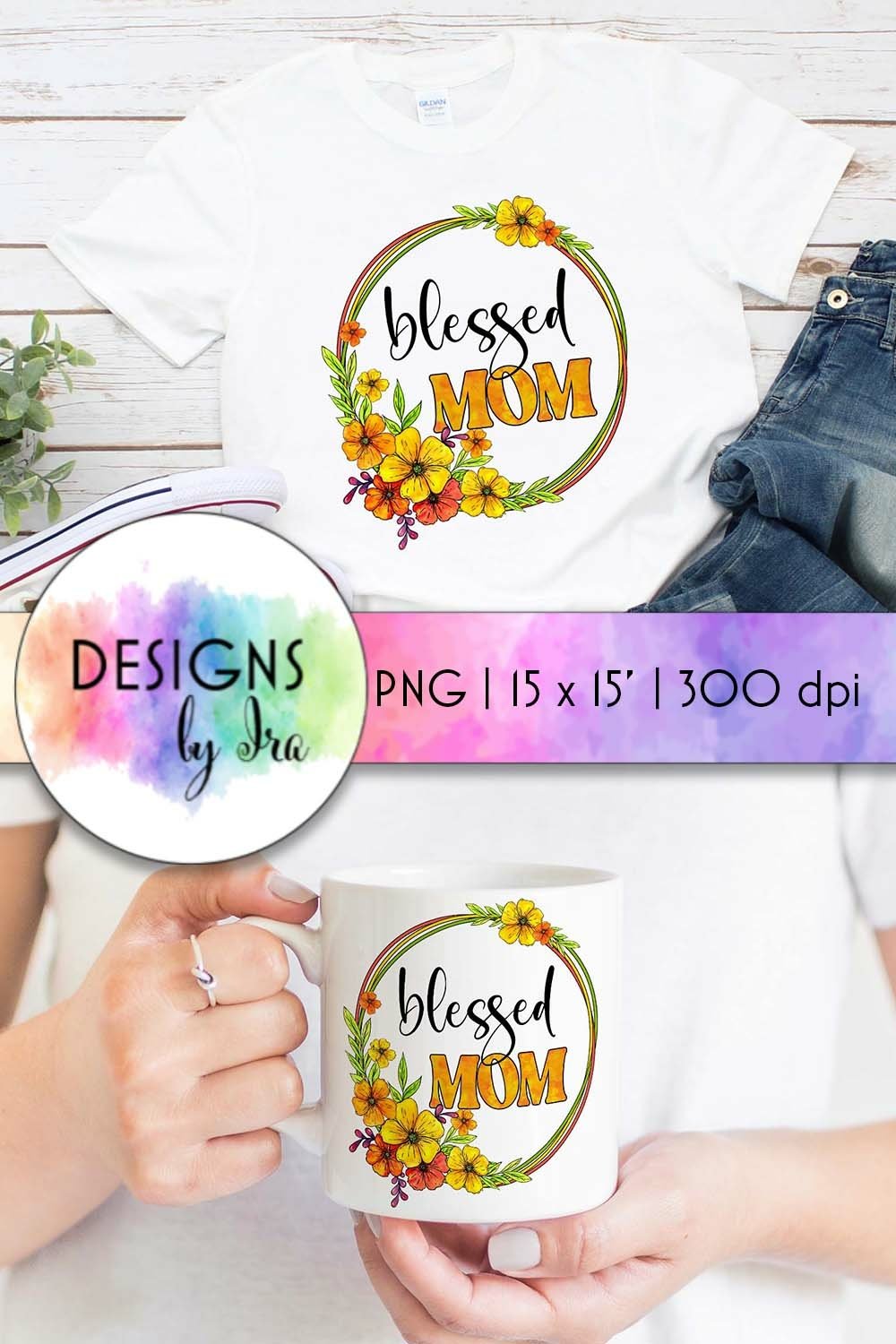Blessed MOM Sublimation | Mothers Day Sublimation