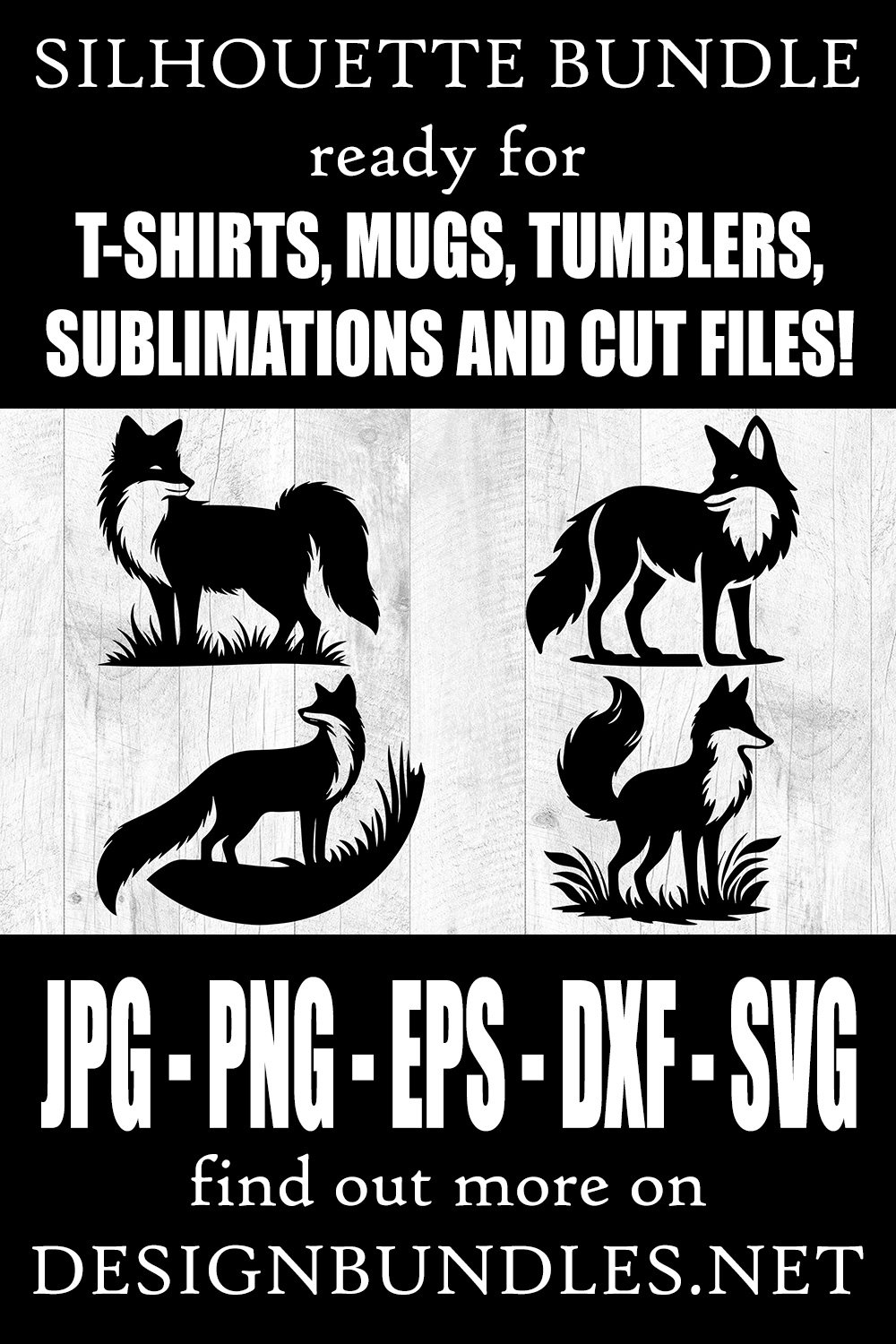 Fox Silhouettes SVG EPS PNG (2935758)
