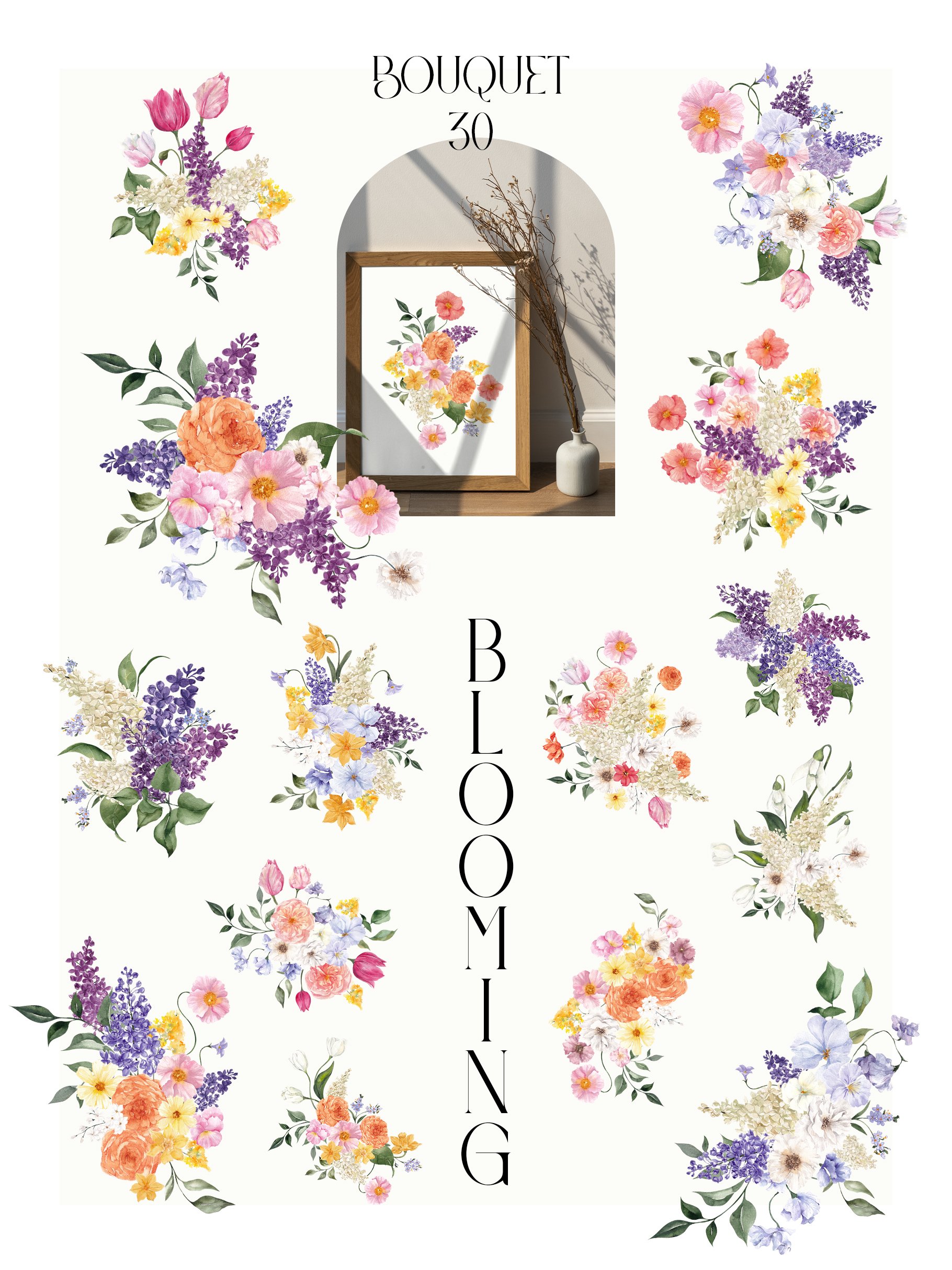 Blooming. Spring Watercolor.