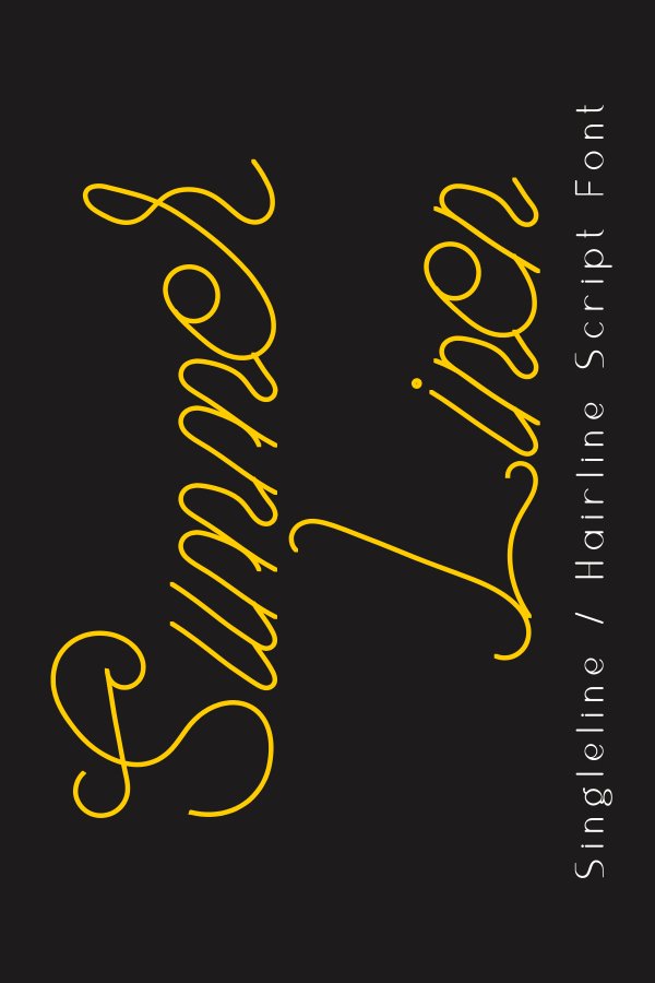 Summer Linen Single-line Font