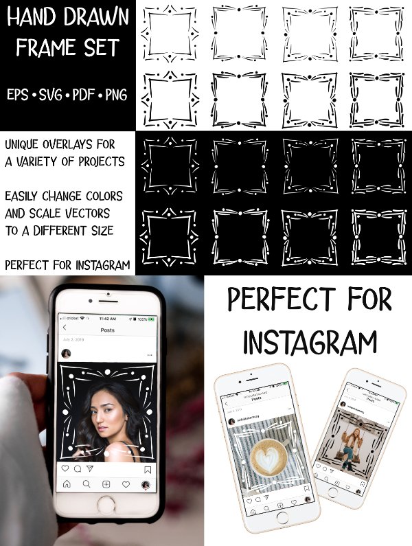 Hand Drawn Dot Frames