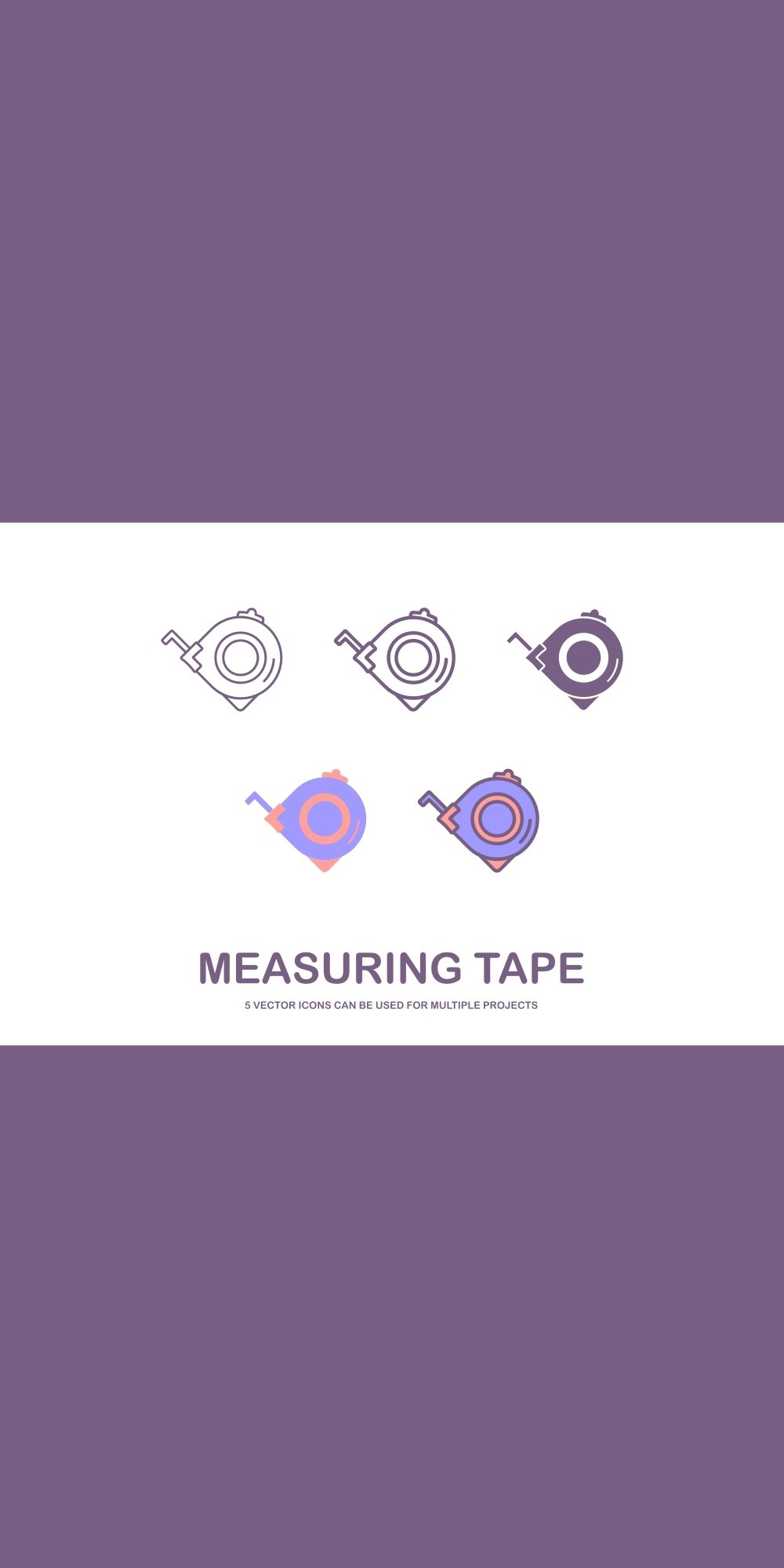 Measuring Tape Tool Icon Image Vector Illustration