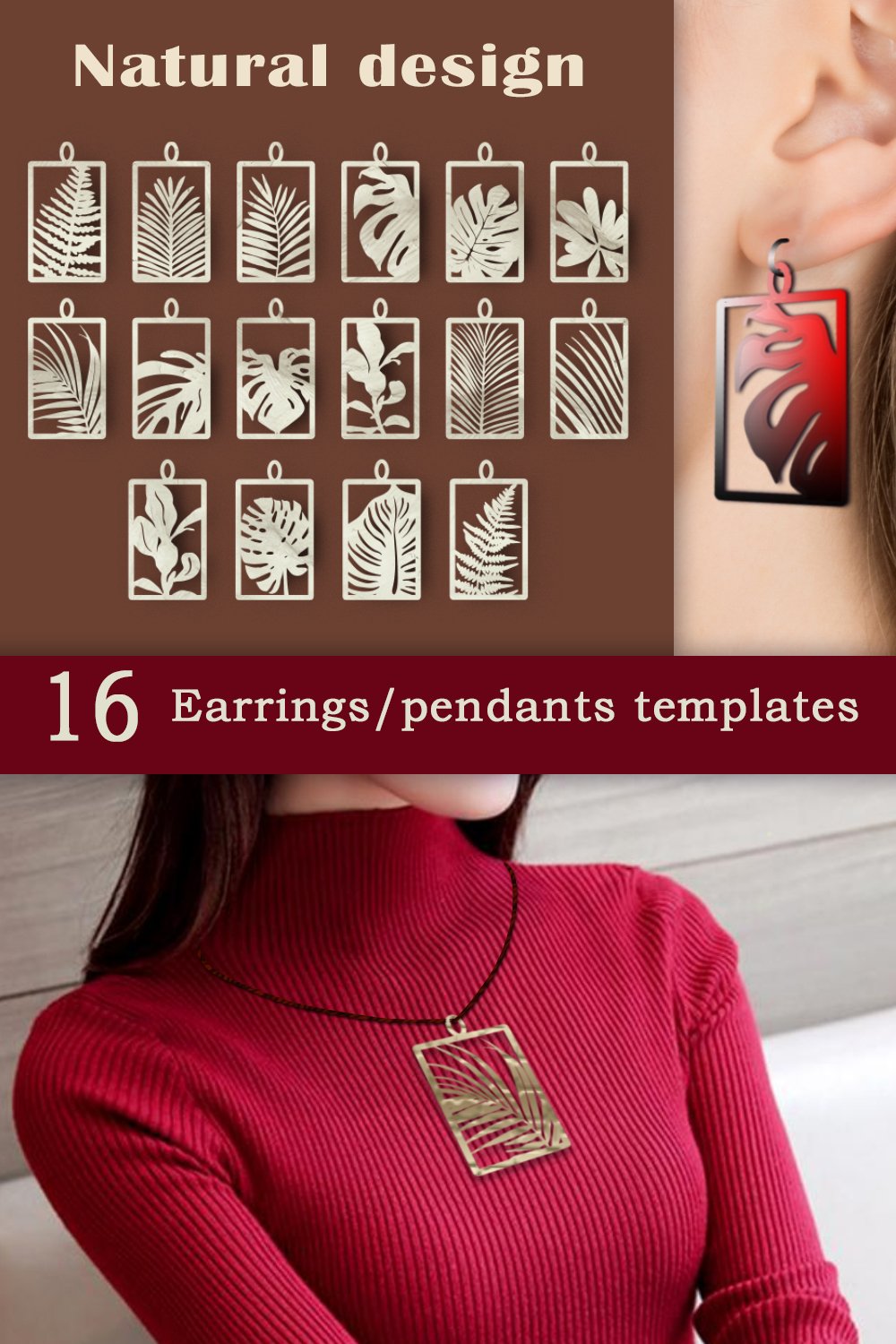 Earrings/pendants templates